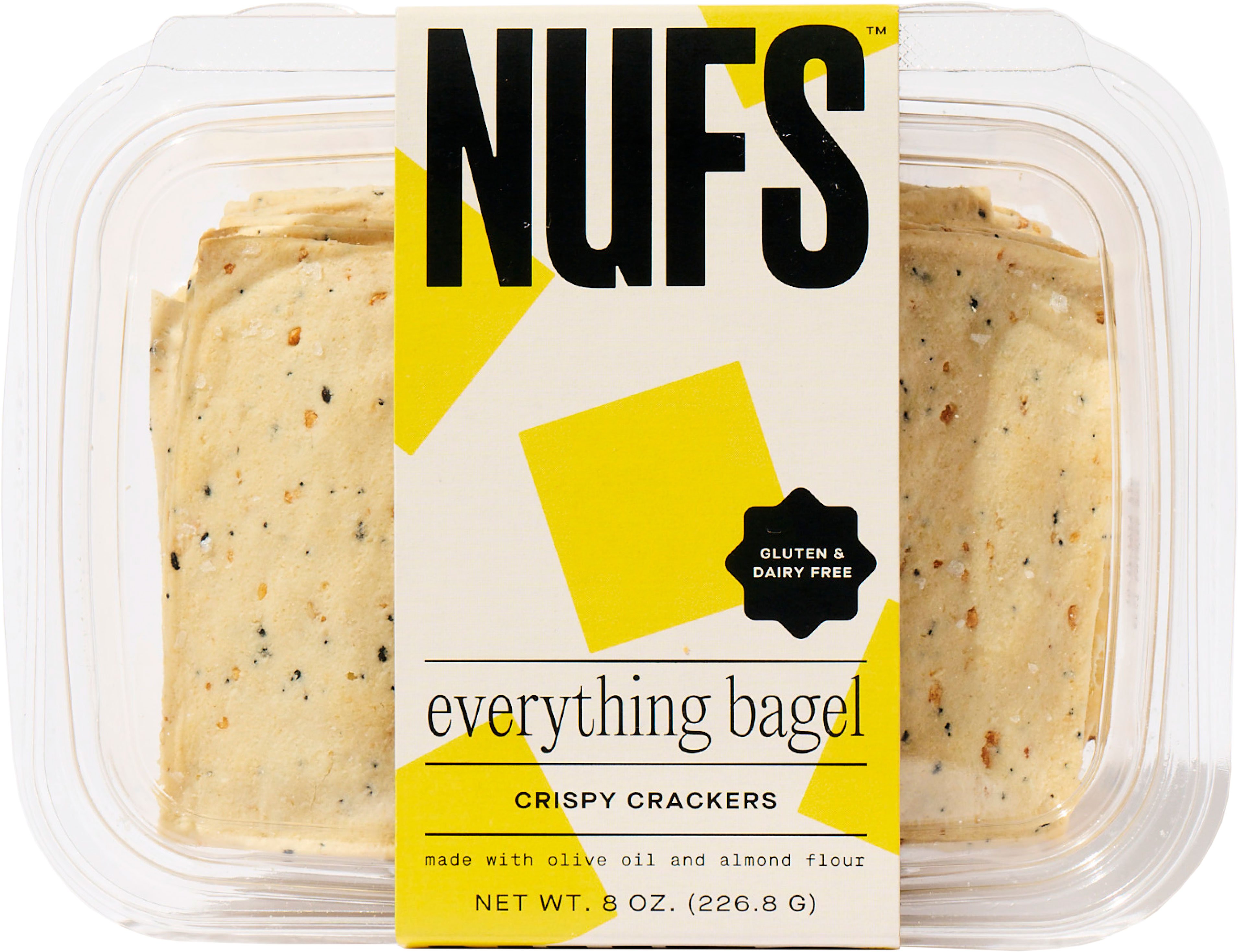 Nufs Everything Bagel Crispy Crackers, 8 oz | Central Market - Really ...