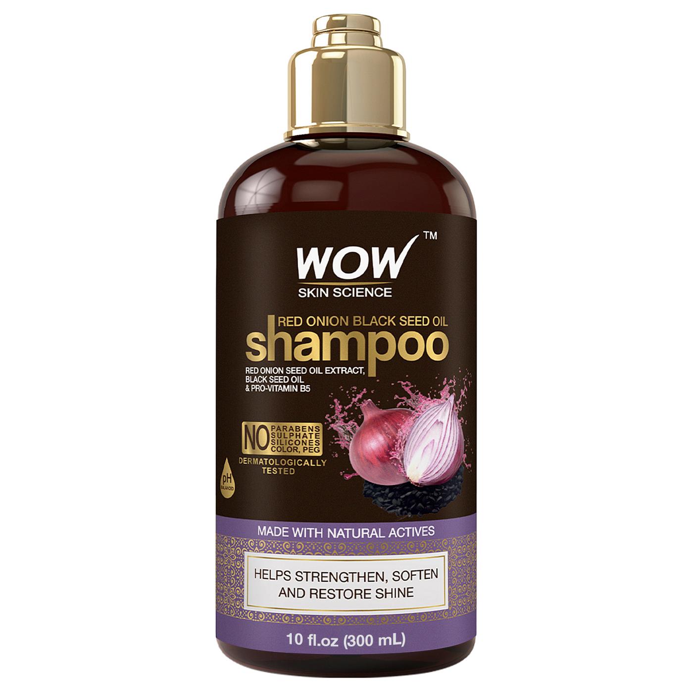 Wow Skin Science Red Onion Black Seed Oil Shampoo - Shop Shampoo ...