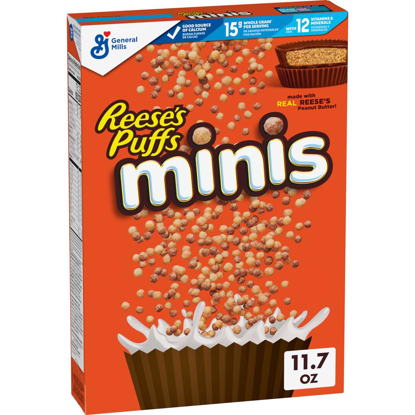 General Mills Reese's Puffs Minis Cereal - Chocolate Peanut Butter ...