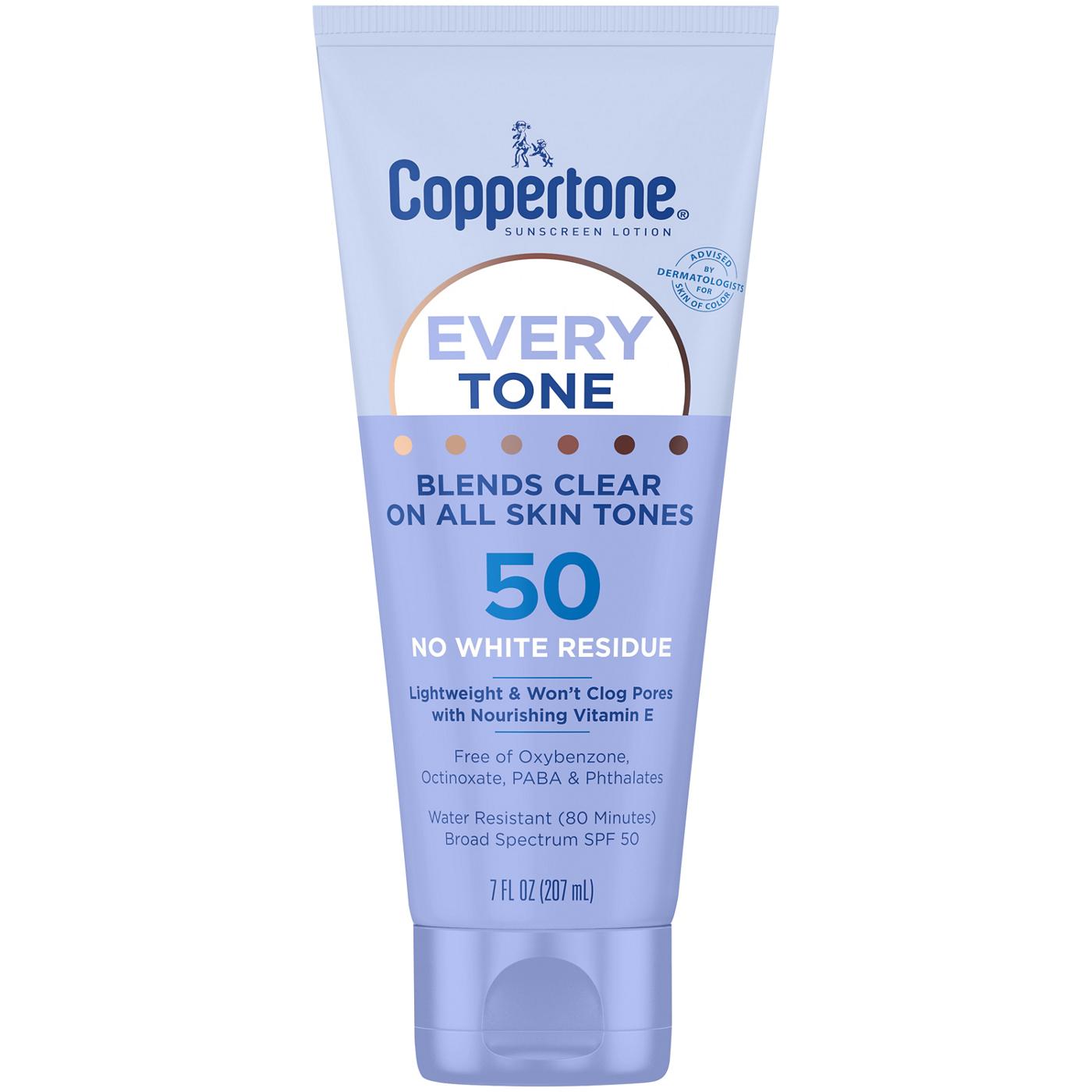 Coppertone Every Tone Sunscreen Lotion SPF 50 - Shop Sunscreen & self ...