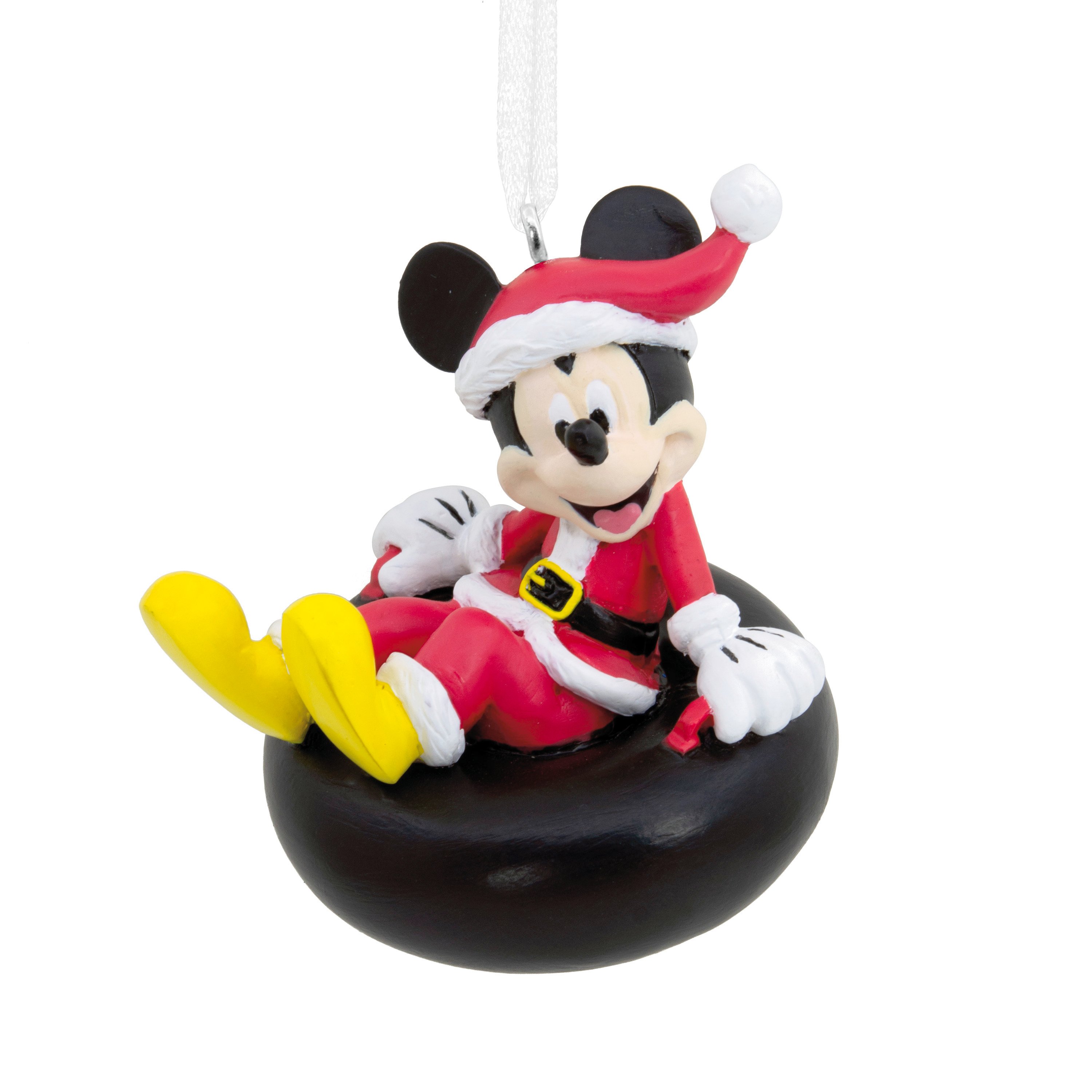 Hallmark Disney Mickey Mouse on Snow Tube Christmas Ornament - Shop ...