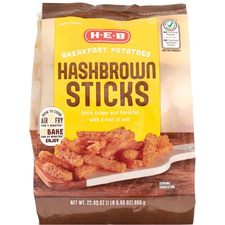 H-E-B Frozen Hashbrown Sticks Breakfast Potatoes, 22.93 oz | Central ...