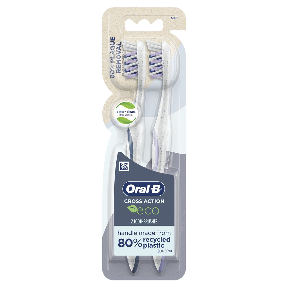 Oral-B CrossAction Eco Manual Toothbrush - Soft Bristles - Shop ...