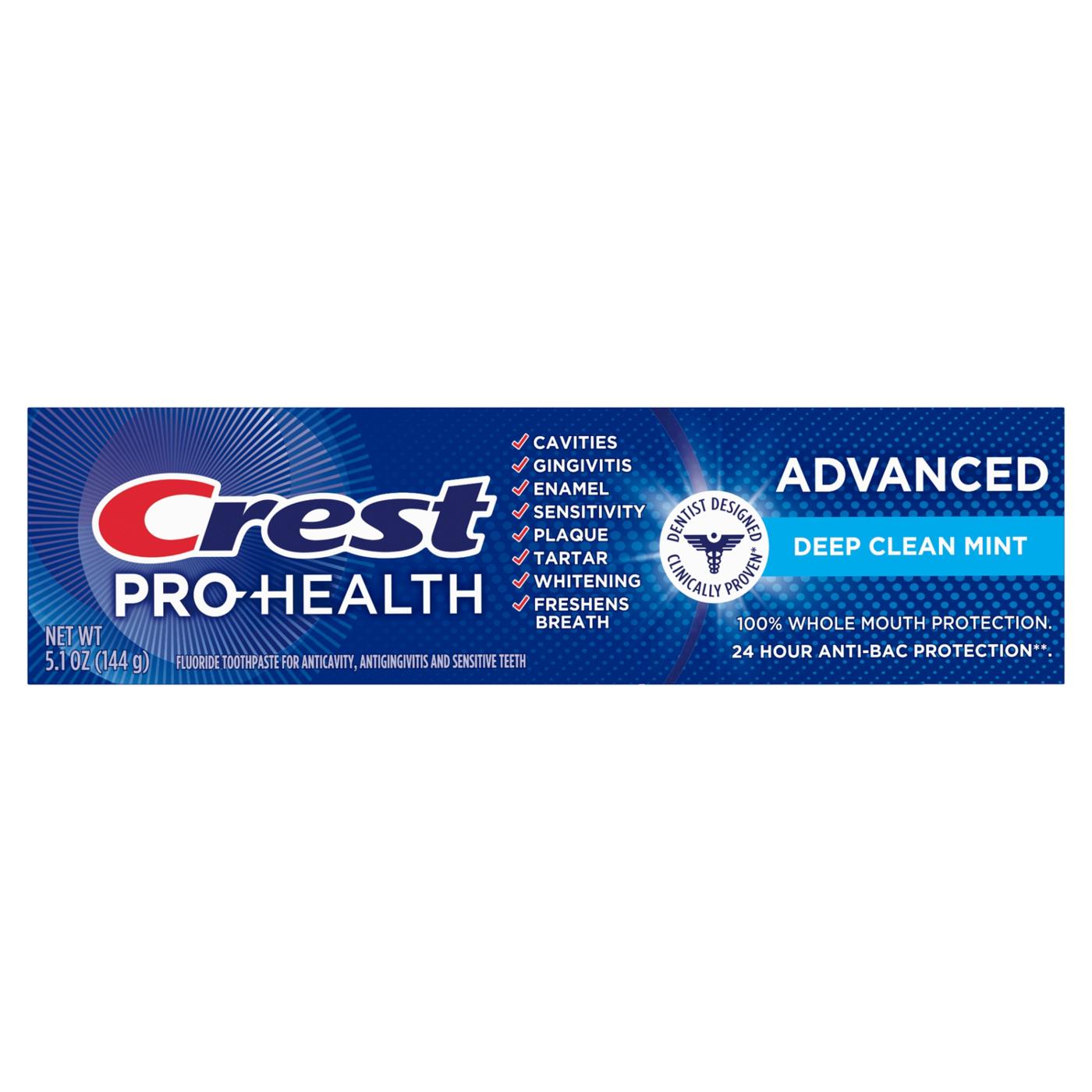 Crest Pro-Health Advanced Tooth Paste - Deep Clean Mint - Shop ...
