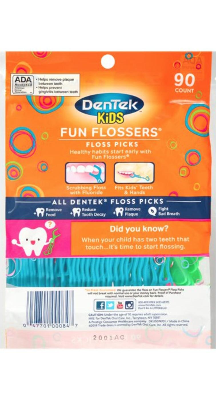 DenTek Kid's Fun Flossers Floss Pick - Shop Floss at H-E-B