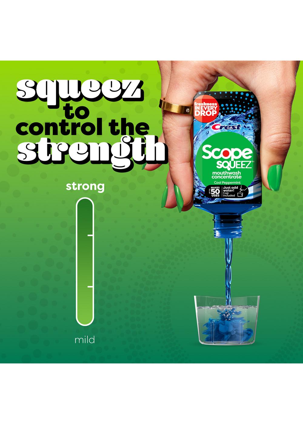 Crest Scope Squeez Mouthwash Concentrate - Cool Peppermint - Shop ...