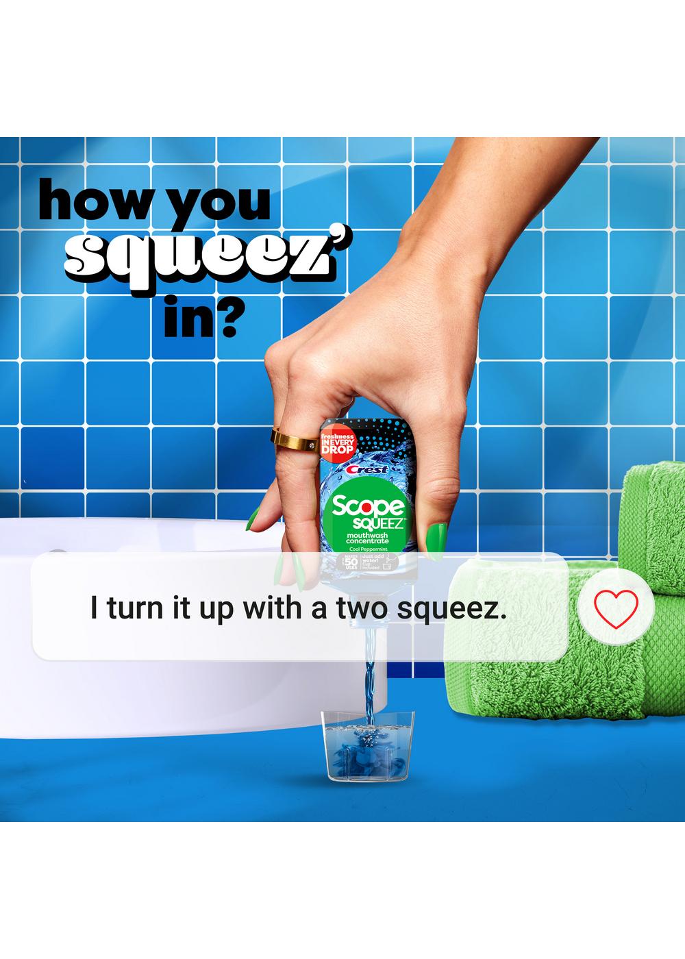 Crest Scope Squeez Mouthwash Concentrate - Cool Peppermint - Shop ...
