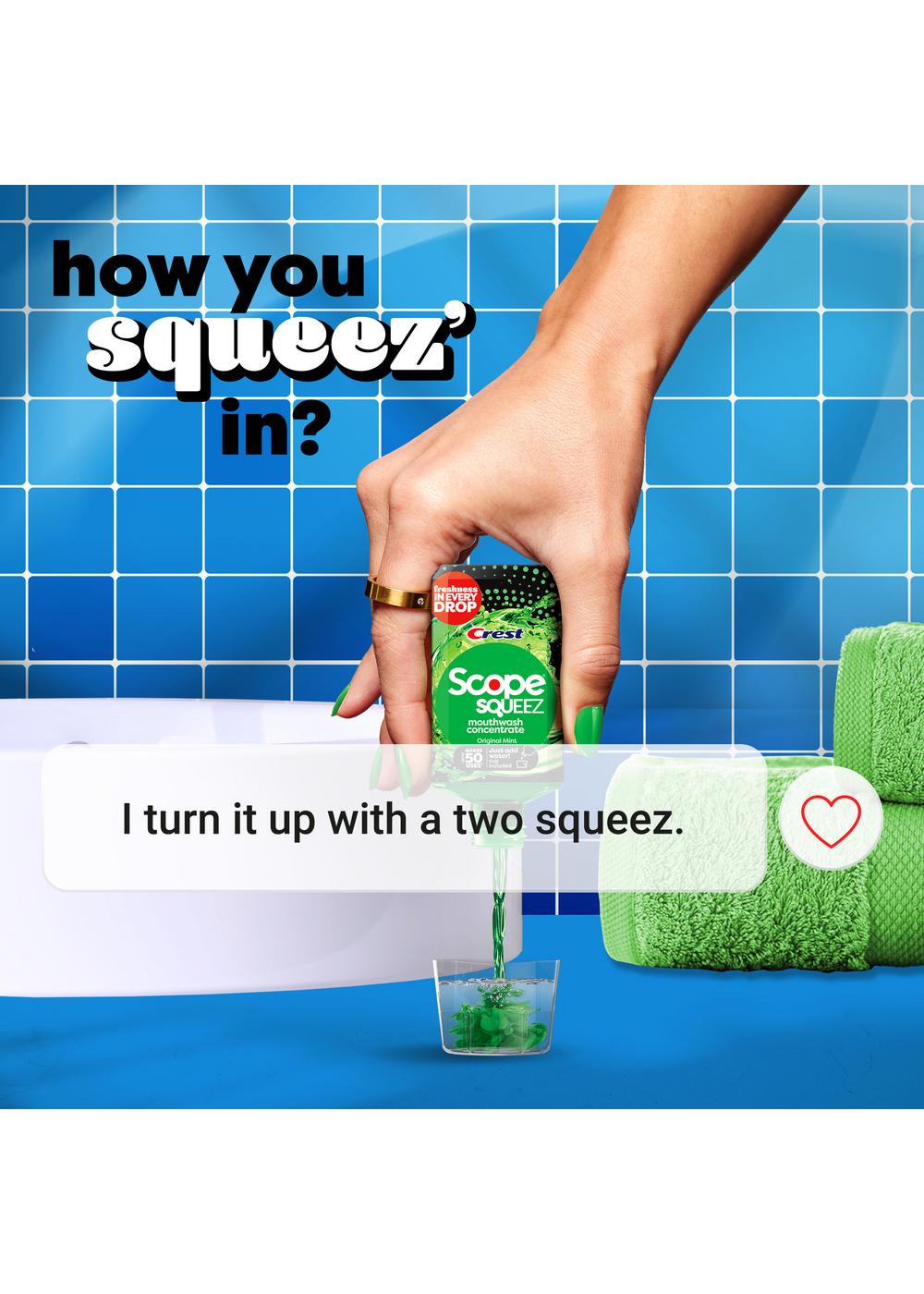Crest Scope Squeez Mouthwash Concentrate - Original Mint - Shop ...