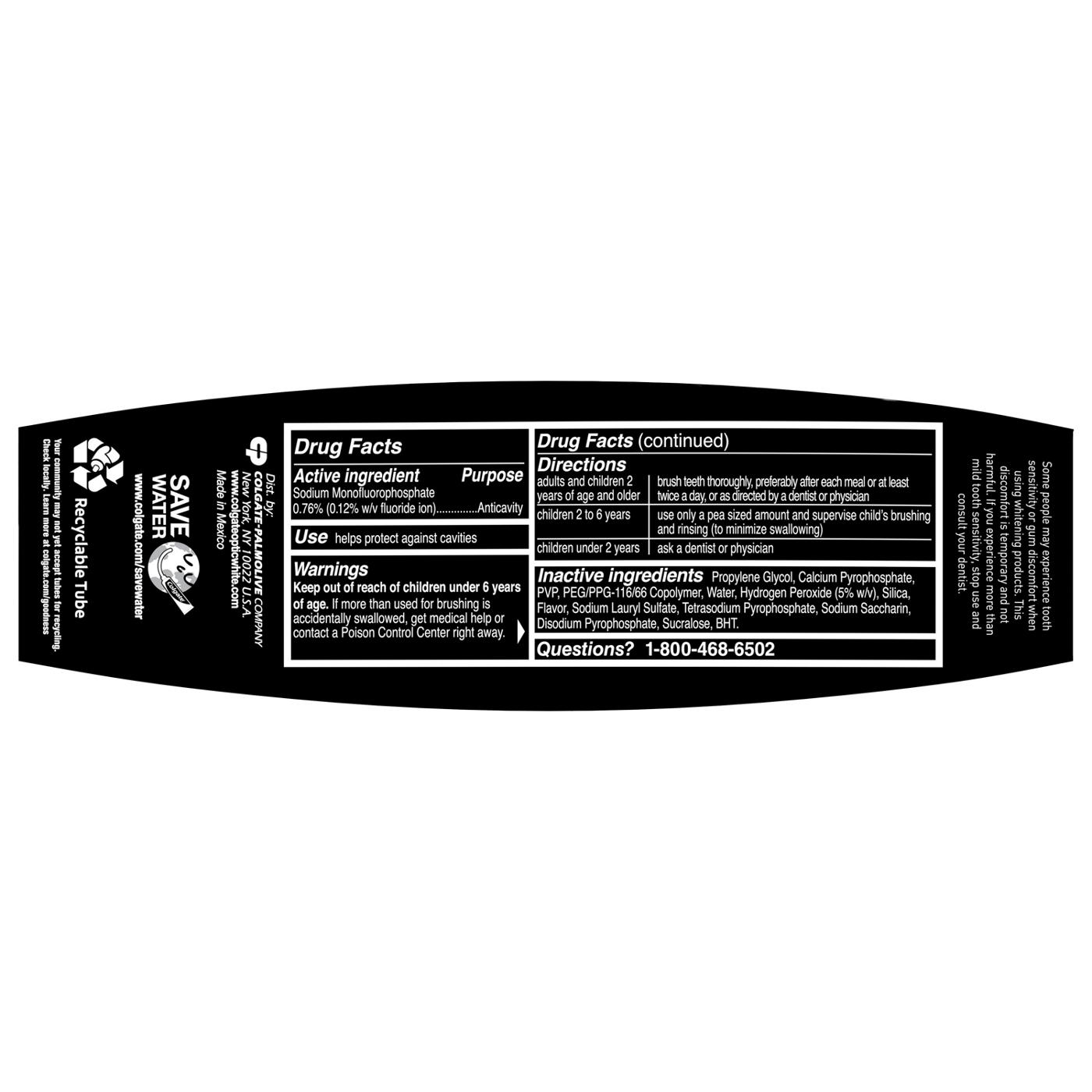 Colgate Optic White Pro Series Anticavity Toothpaste - Vividly Fresh ...