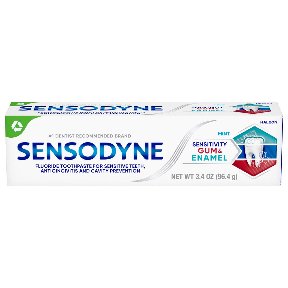 Sensodyne Sensitivity Gum & Enamel Fluoride Toothpaste - Mint - Shop ...