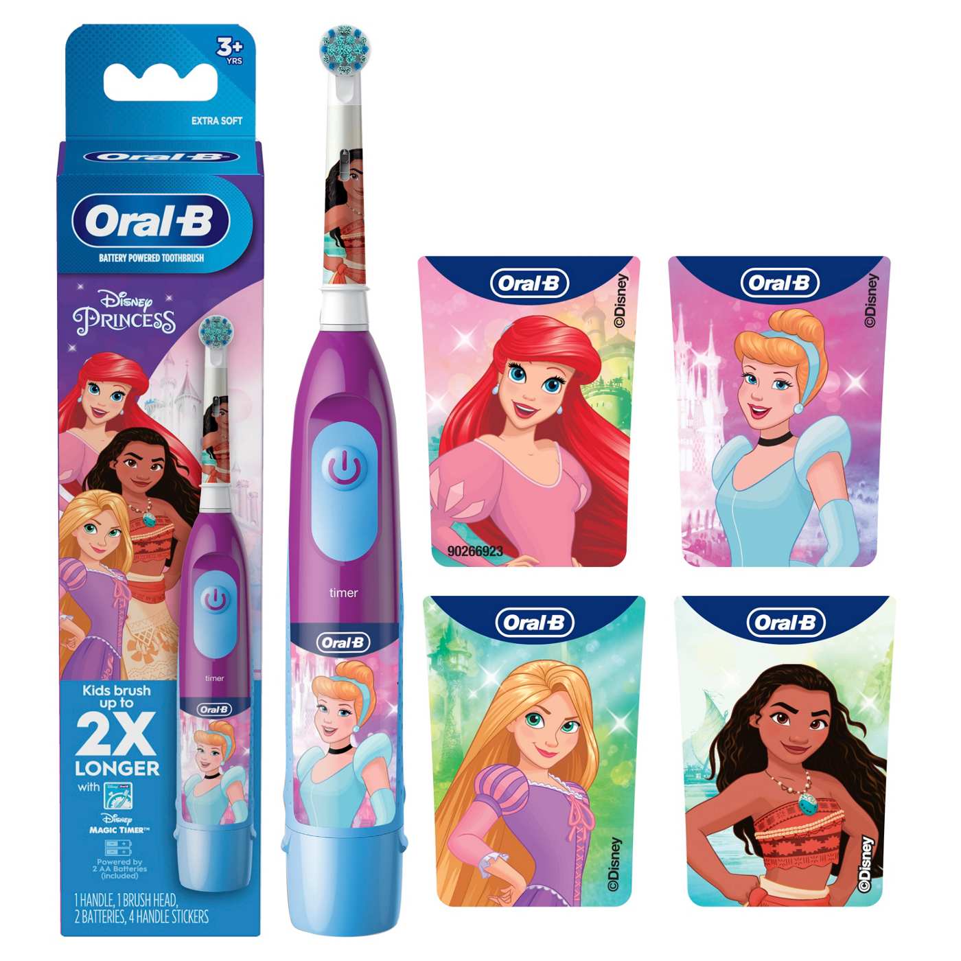 Oral-B Kid's Battery Toothbrush featuring Disney's Princesses - Soft ...