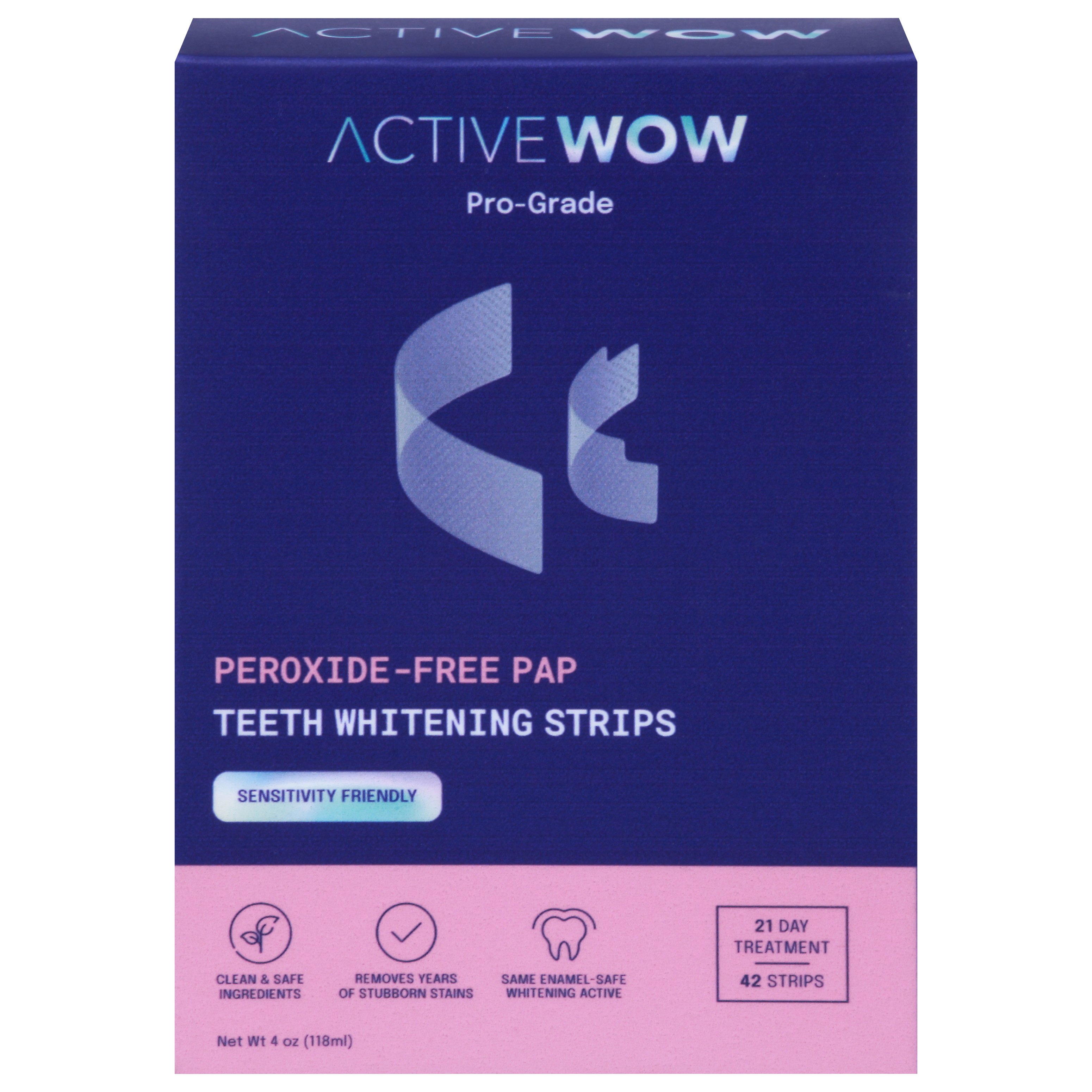 Active Wow Peroxide-Free Teeth Whitening Strips - Shop Whiteners at H-E-B
