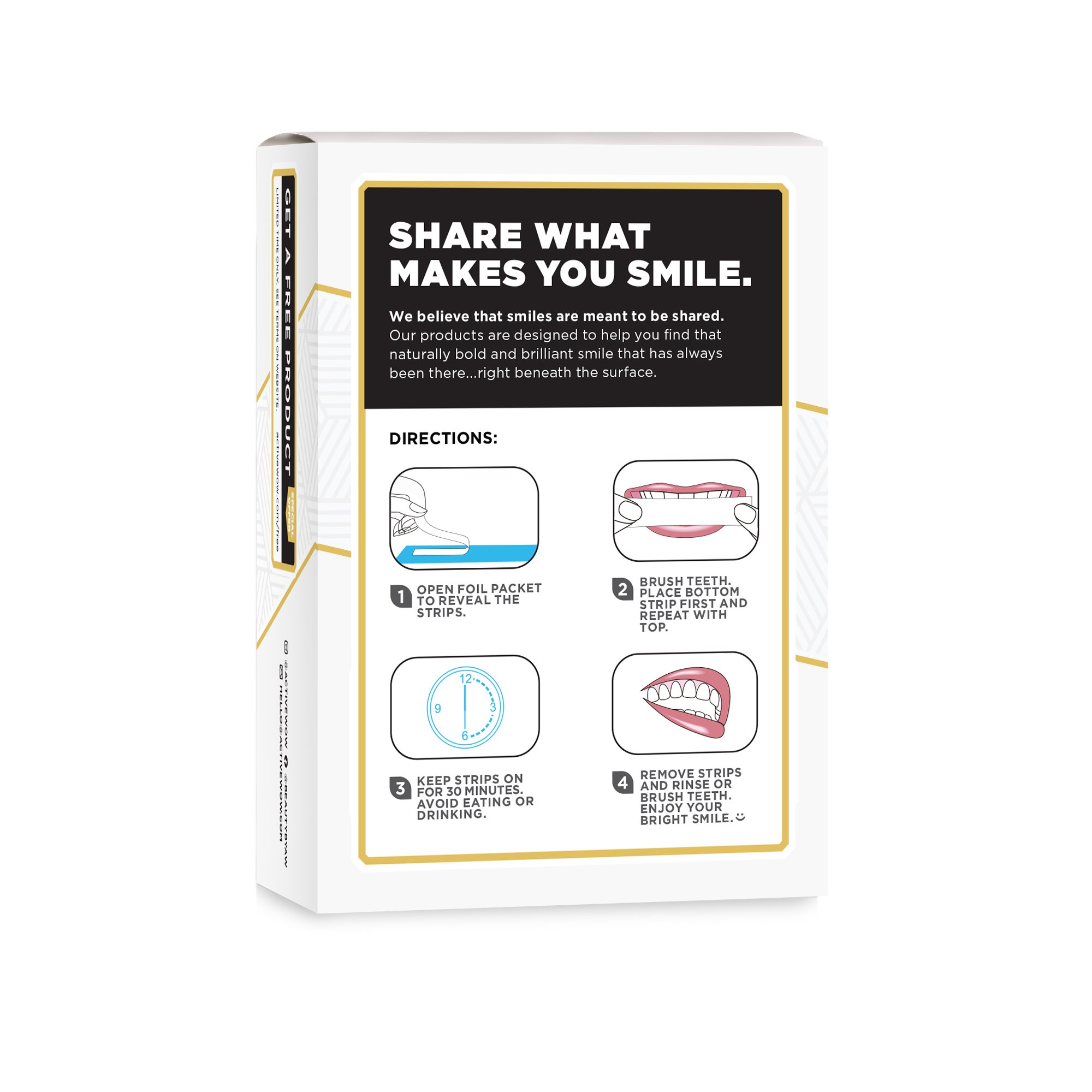 Colgate Whitening Strips Directions