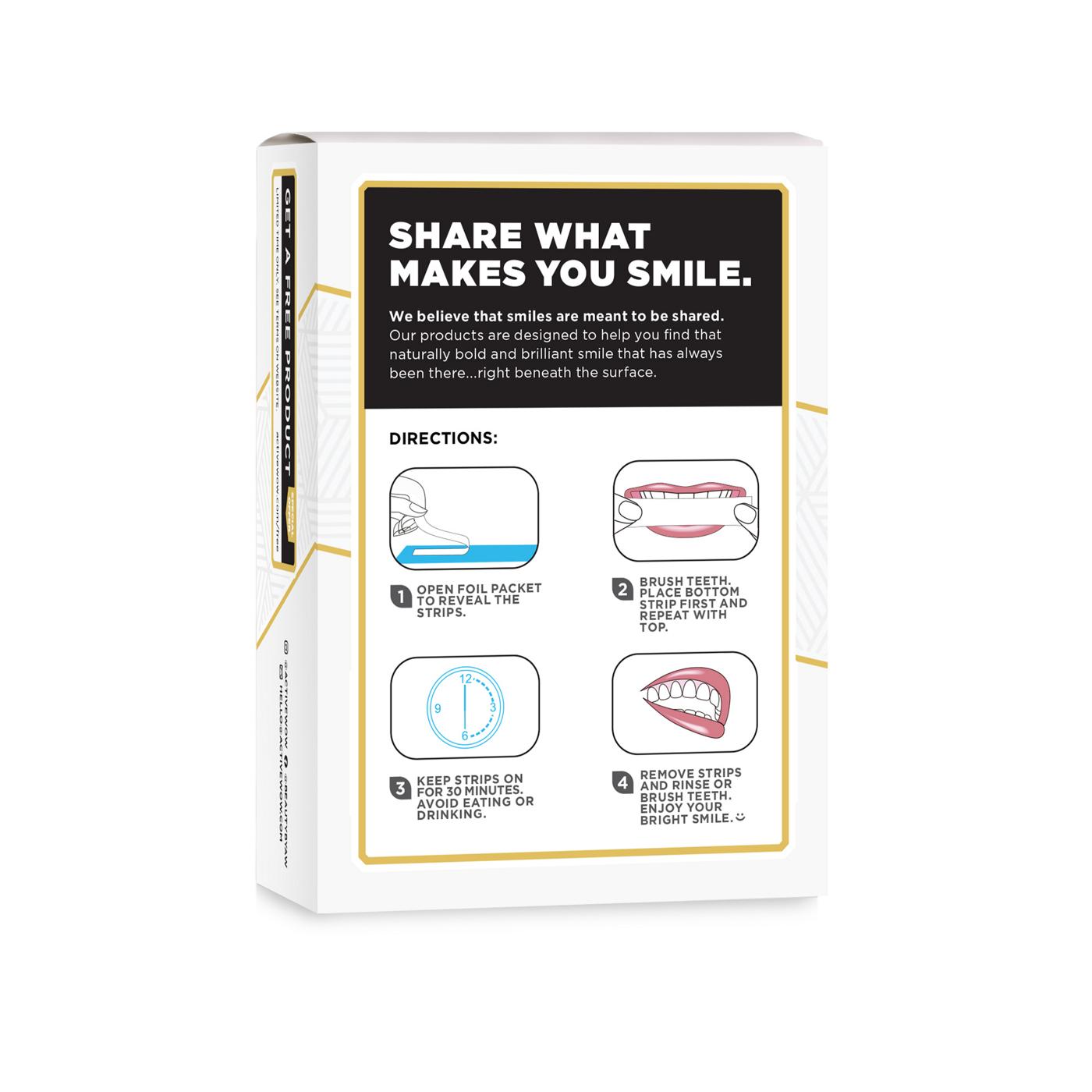 Active Wow Peroxide-Free Teeth Whitening Strips - Shop Whiteners at H-E-B