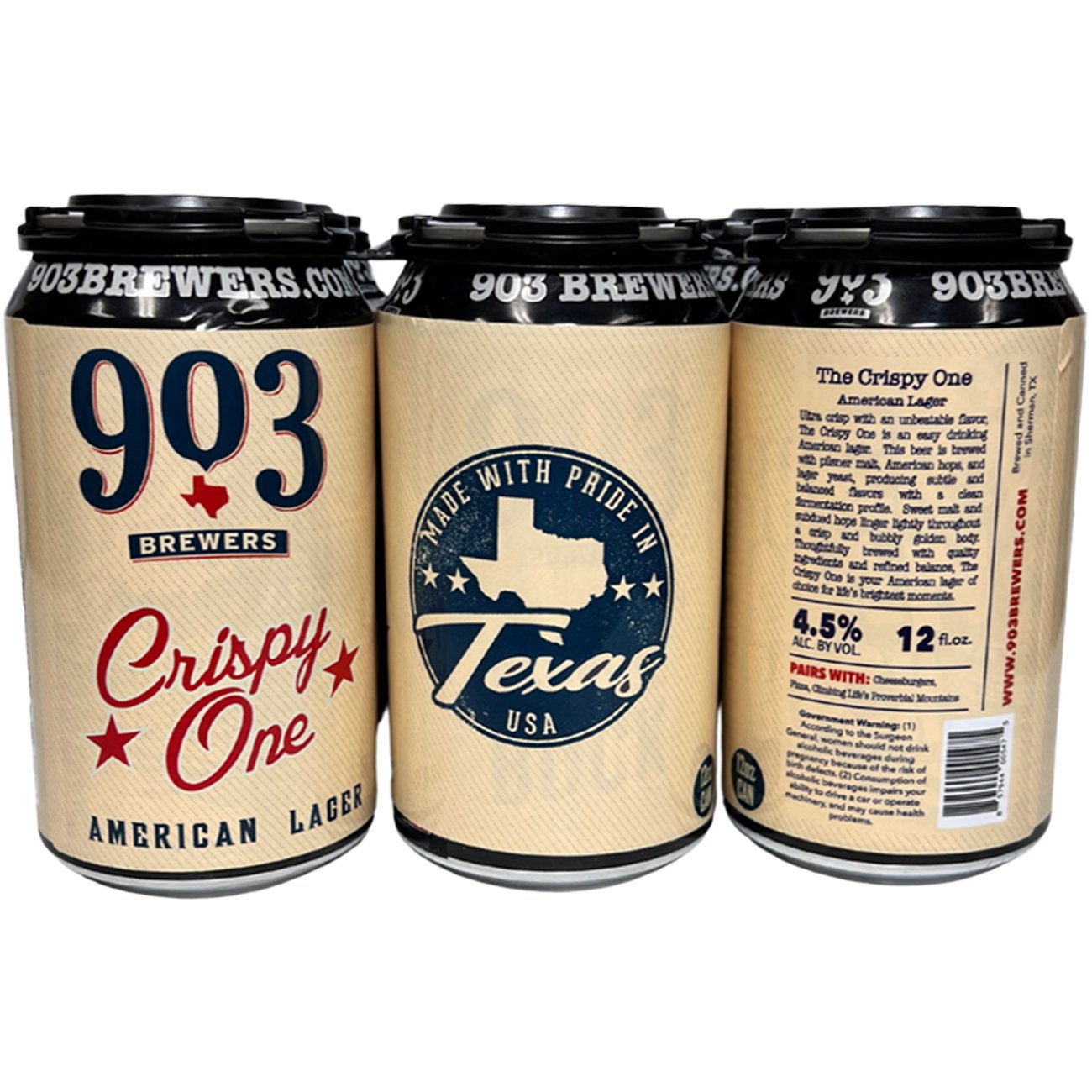 903 Crispy One American Lager 6 pk Cans - Shop Beer at H-E-B