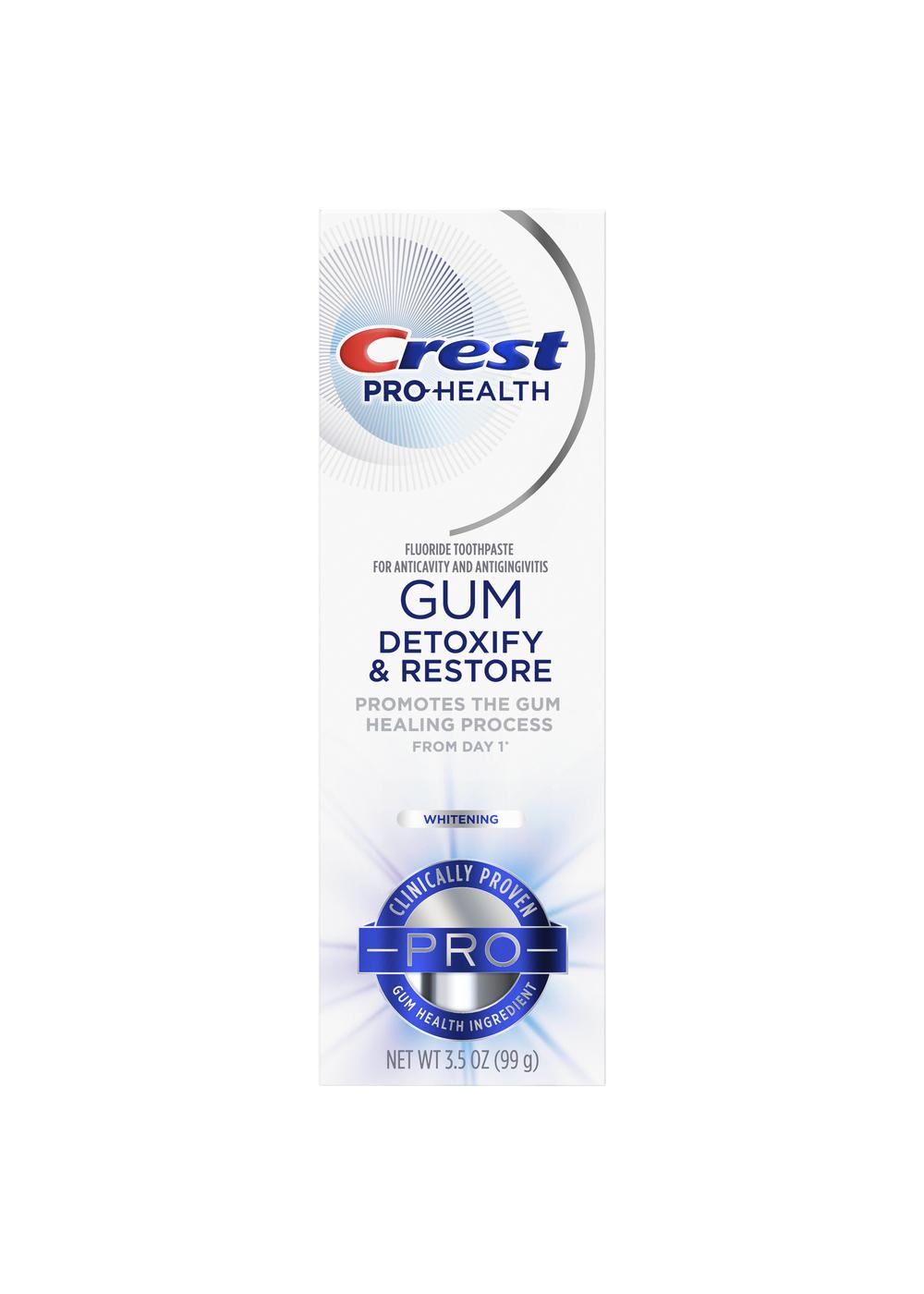 Crest Pro Health Gum Detoxify And Restore Toothpaste Whitening Shop Toothpaste At H E B