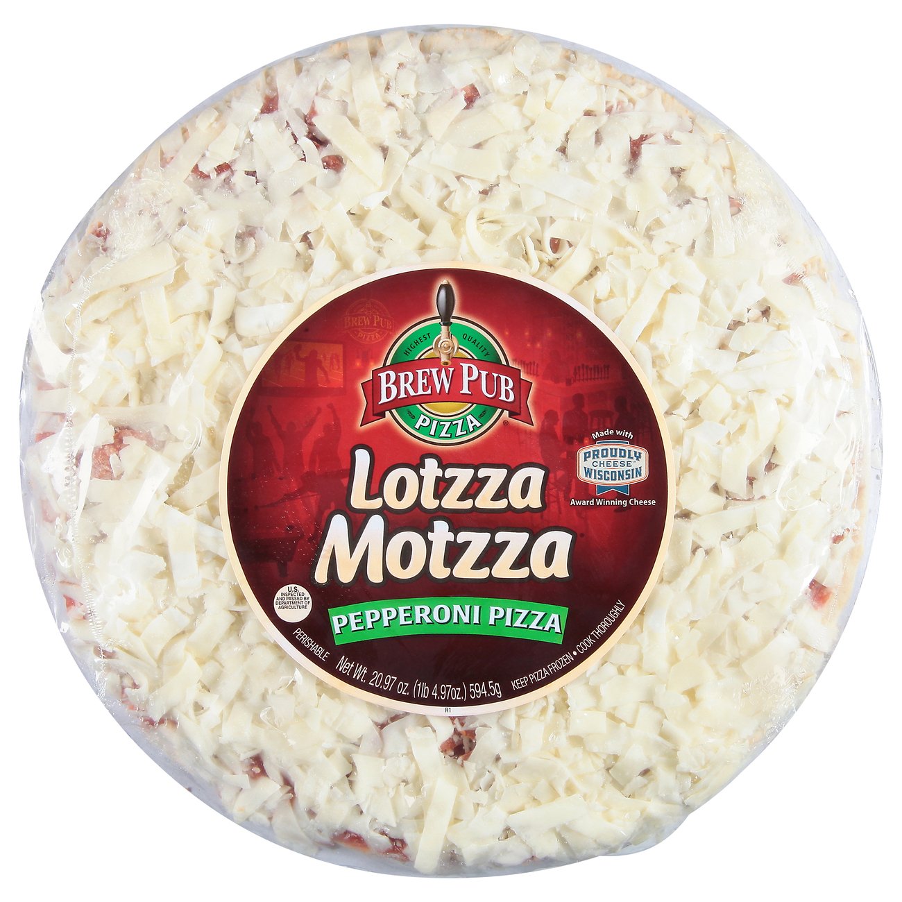 Brew Pub Frozen Pizza - Lotzza Motzza Pepperoni - Shop Pizza at H-E-B