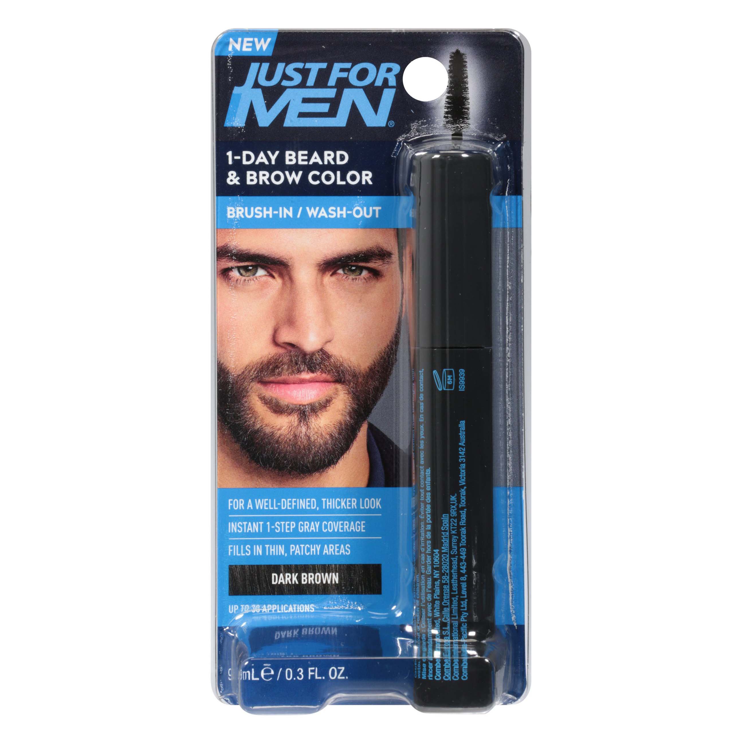 Just For Men 1-Day Beard & Brow Color - Dark Brown - Shop Hair color at ...