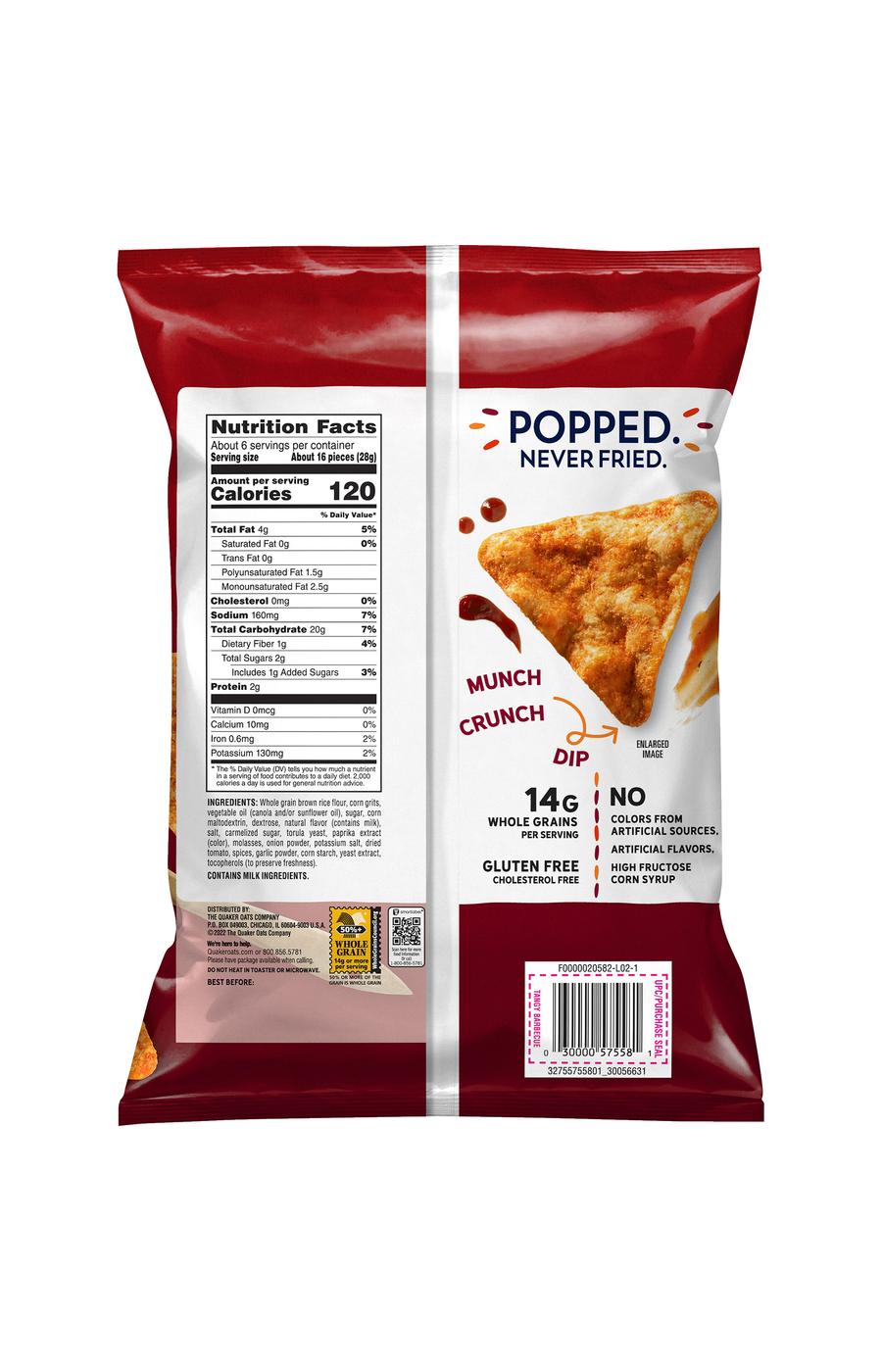 Quaker Rice Chips - Tangy Barbeque - Shop Rice cakes at H-E-B