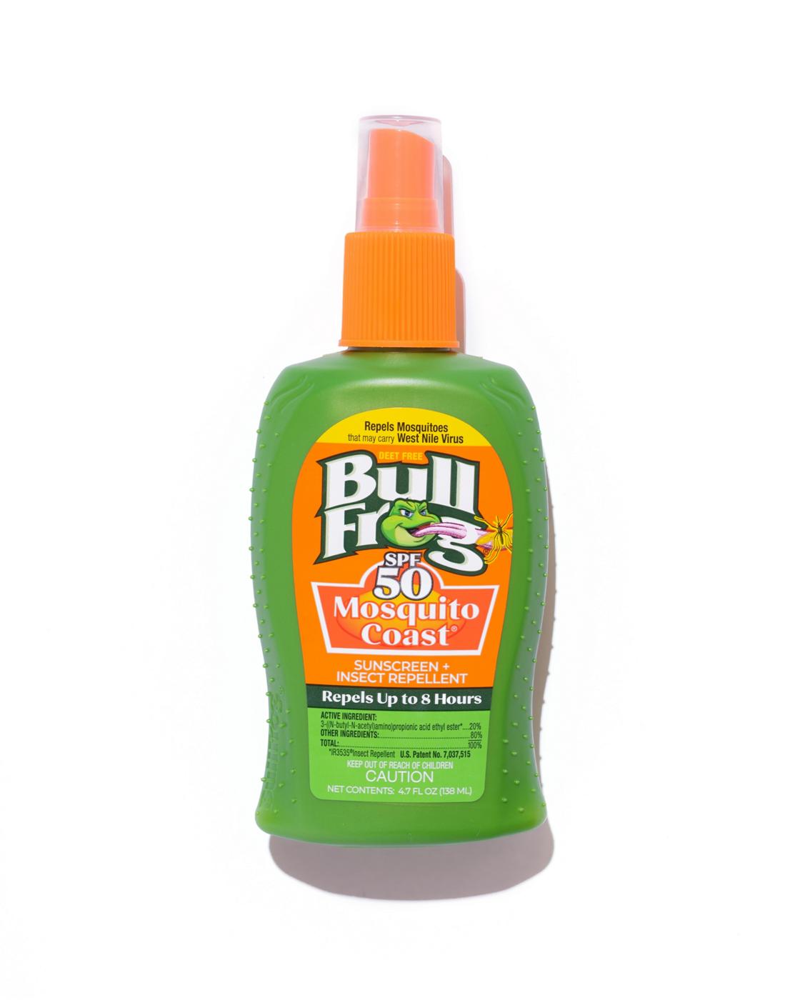 Bullfrog Mosquito Coast Sunscreen & Insect Repellent Spray SPF 50 ...