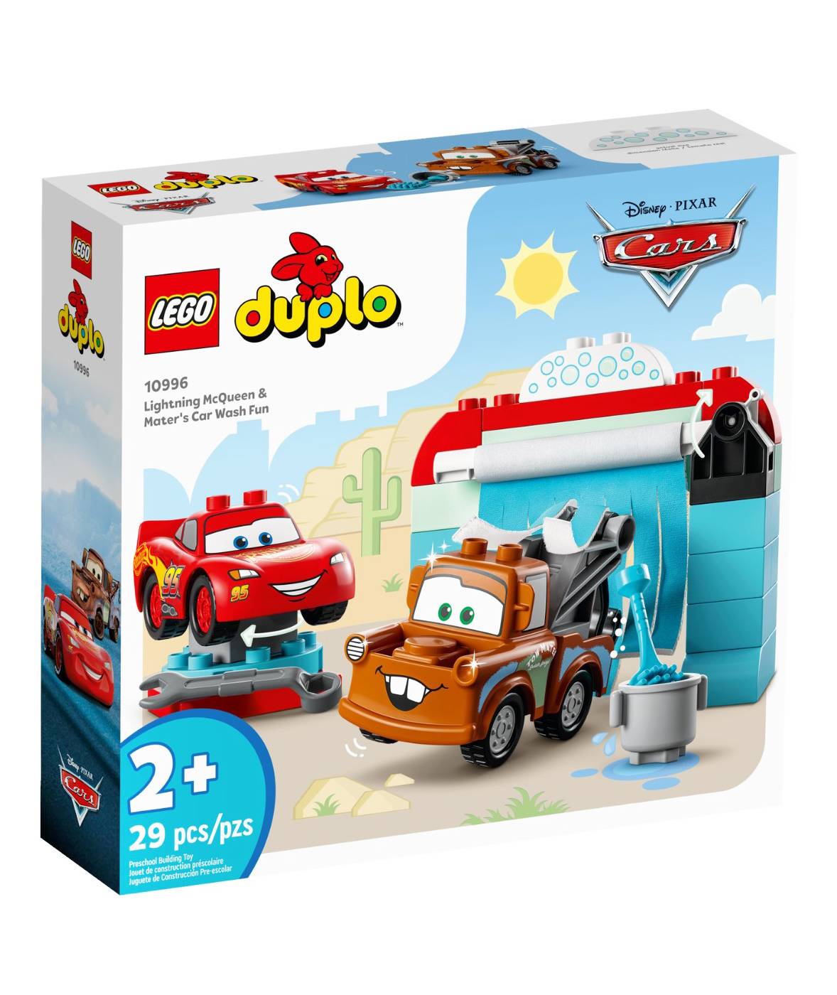 LEGO DUPLO Disney Pixar Cars Lighting McQueen & Mater's Car Wash Fun ...