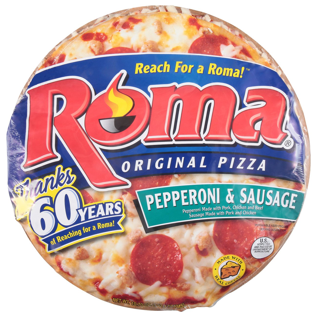 Roma Frozen Pizza - Pepperoni & Sausage - Shop Pizza at H-E-B