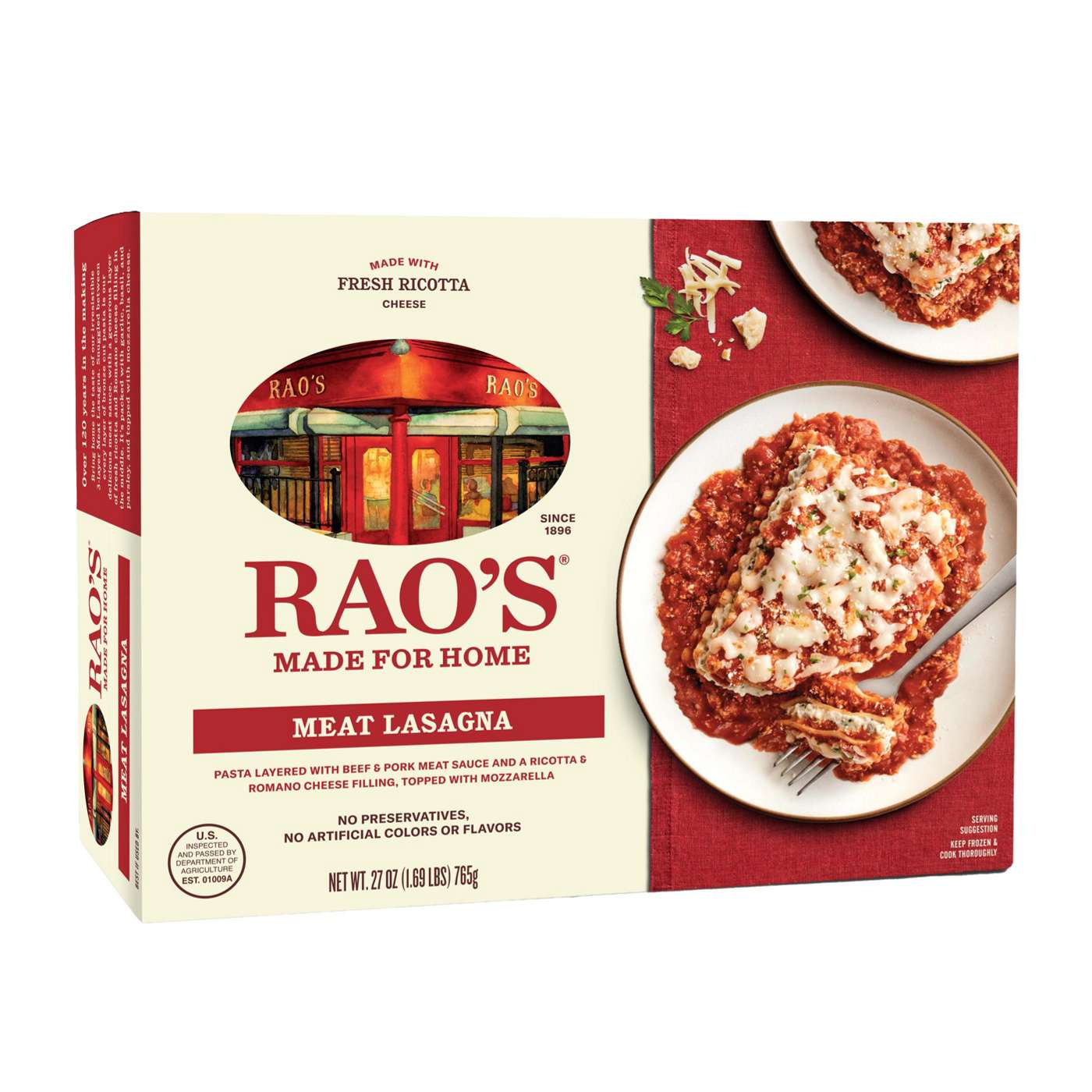 Rao's Meat Lasagna Frozen Meal - Shop Entrees & sides at H-E-B