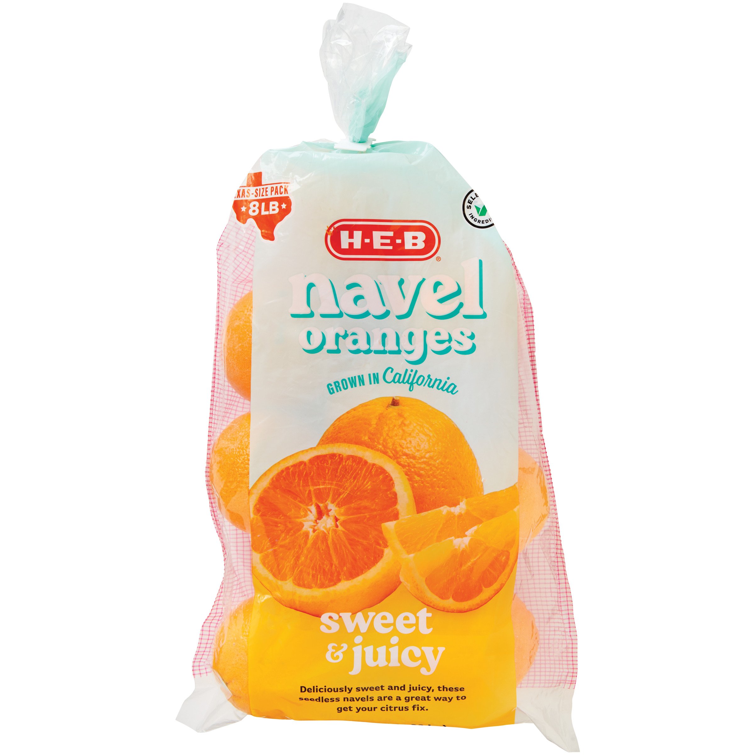 H-E-B Fresh Seedless Navel Oranges - Texas-Size Pack - Shop Citrus at H-E-B