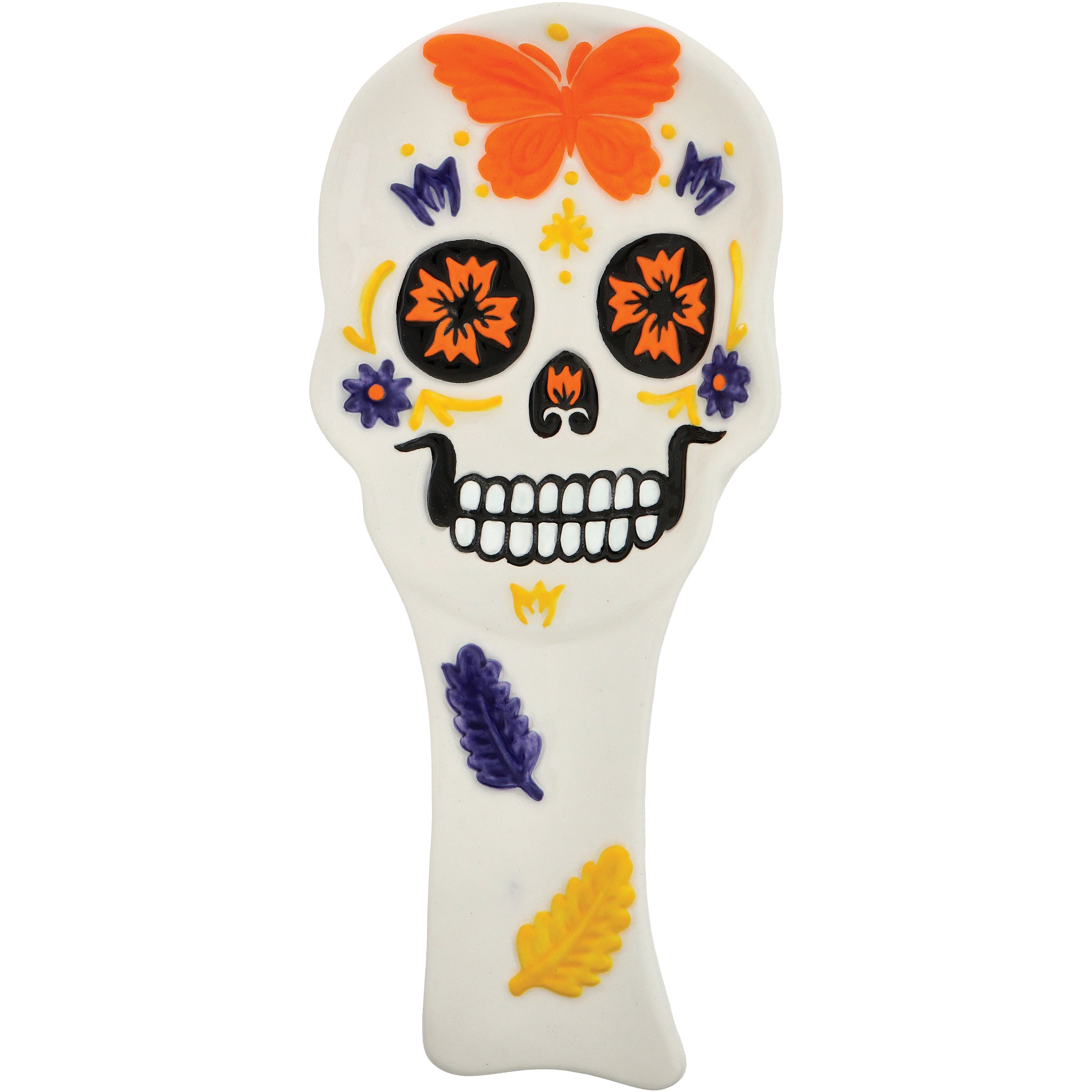 Destination Holiday Day of the Dead Calavera Ceramic Spoon Rest - Shop ...