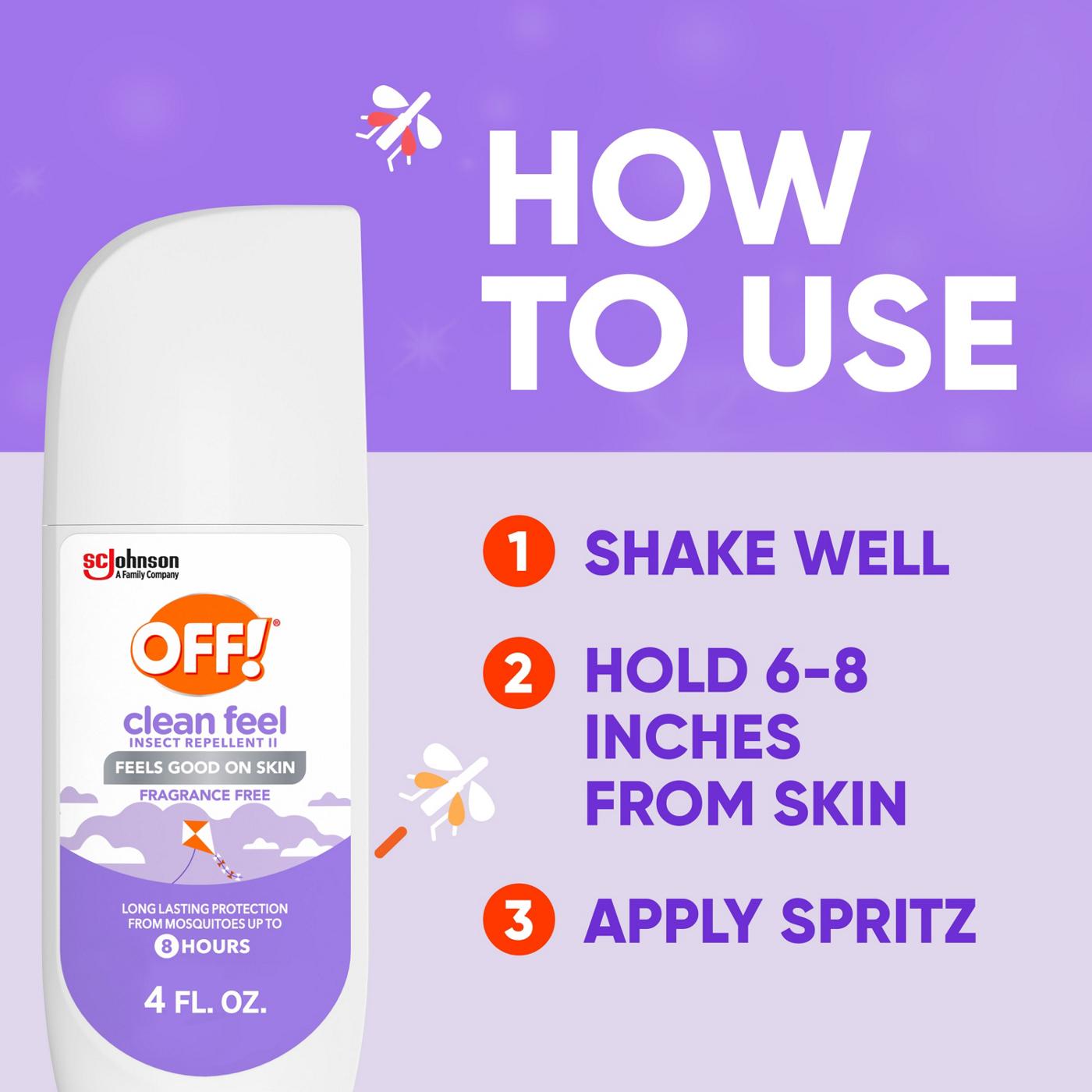 OFF! Clean Feel Insect Repellent II Spray - Shop Insect repellant at H-E-B
