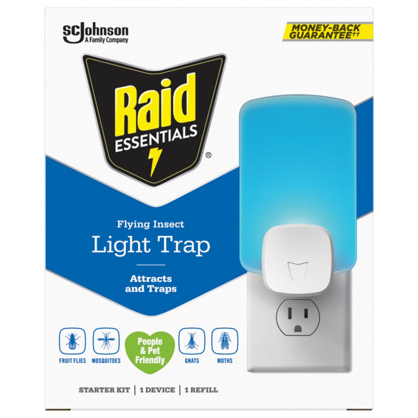 Raid Essentials Flying Insect Light Trap Starter Kit - Shop Insect ...