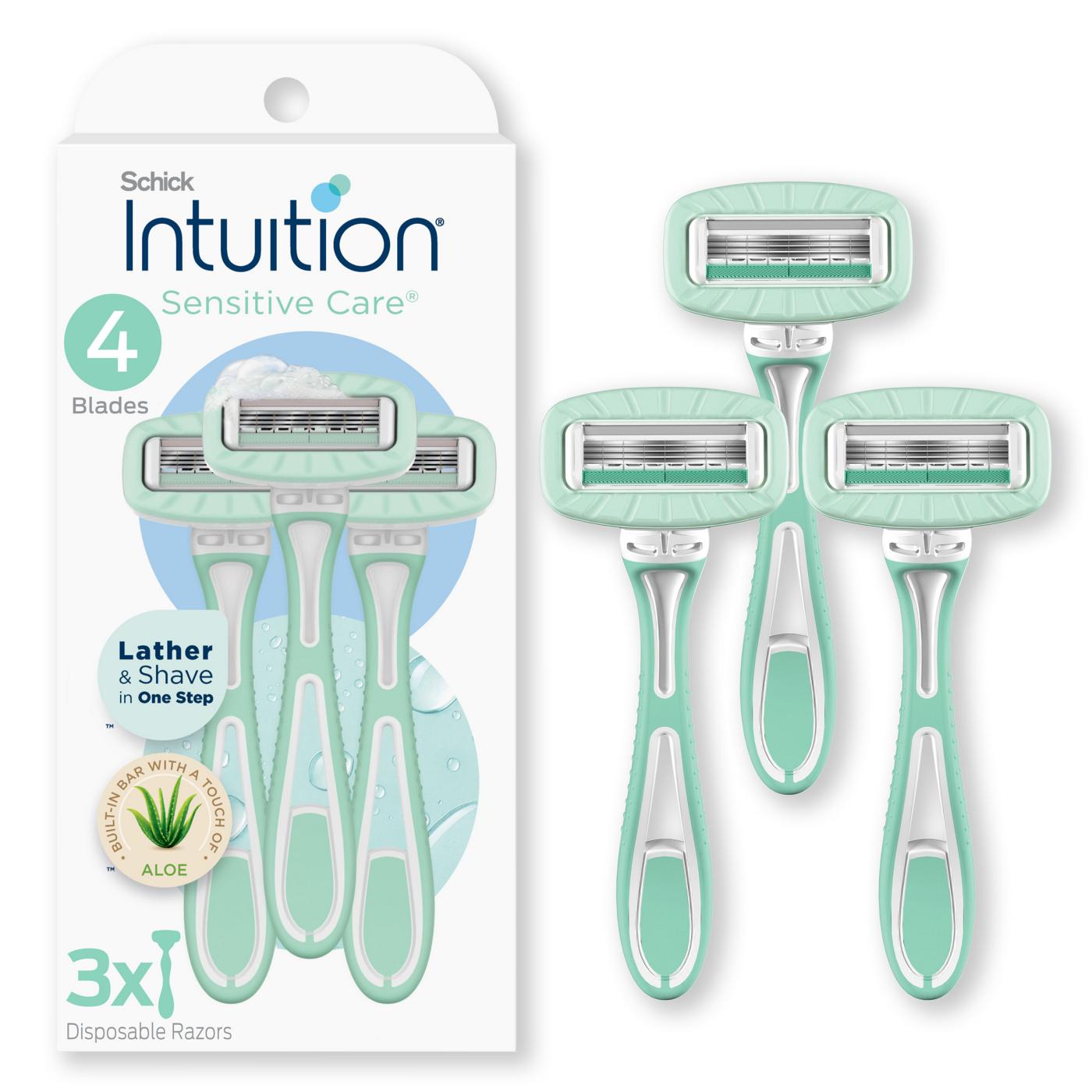 Schick Intuition Sensitive Care Disposable Razors - Shop Razors ...