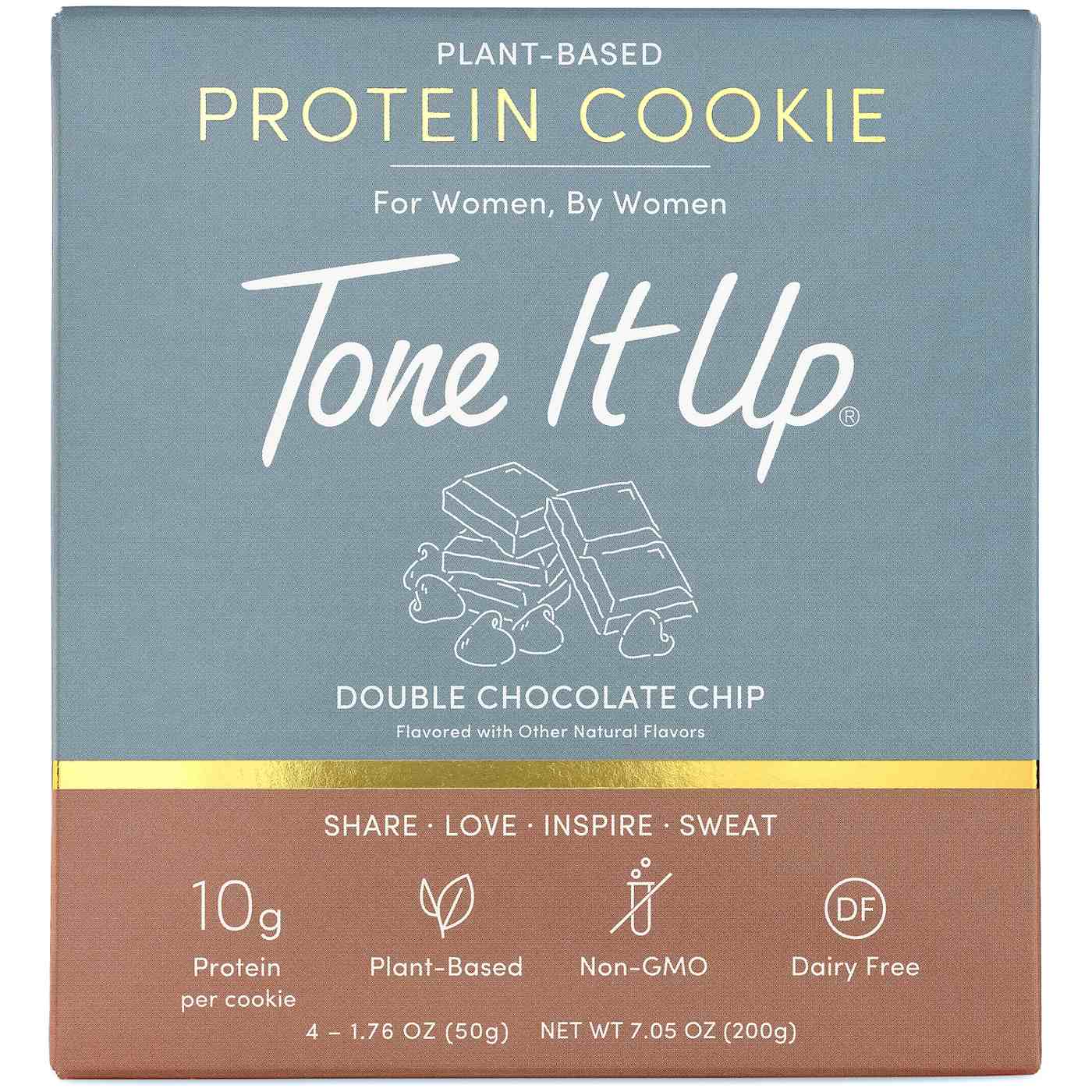 Tone It Up Plant-Based 10g Protein Cookies - Double Chocolate Chip ...