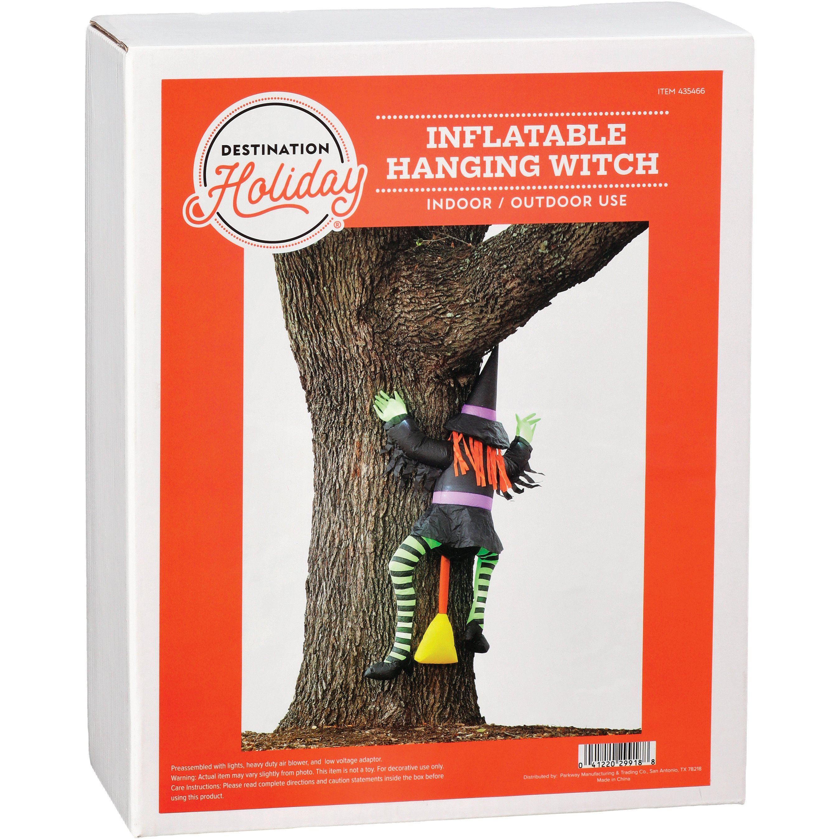 Destination Holiday Inflatable Witch Hanging Halloween Decoration ...