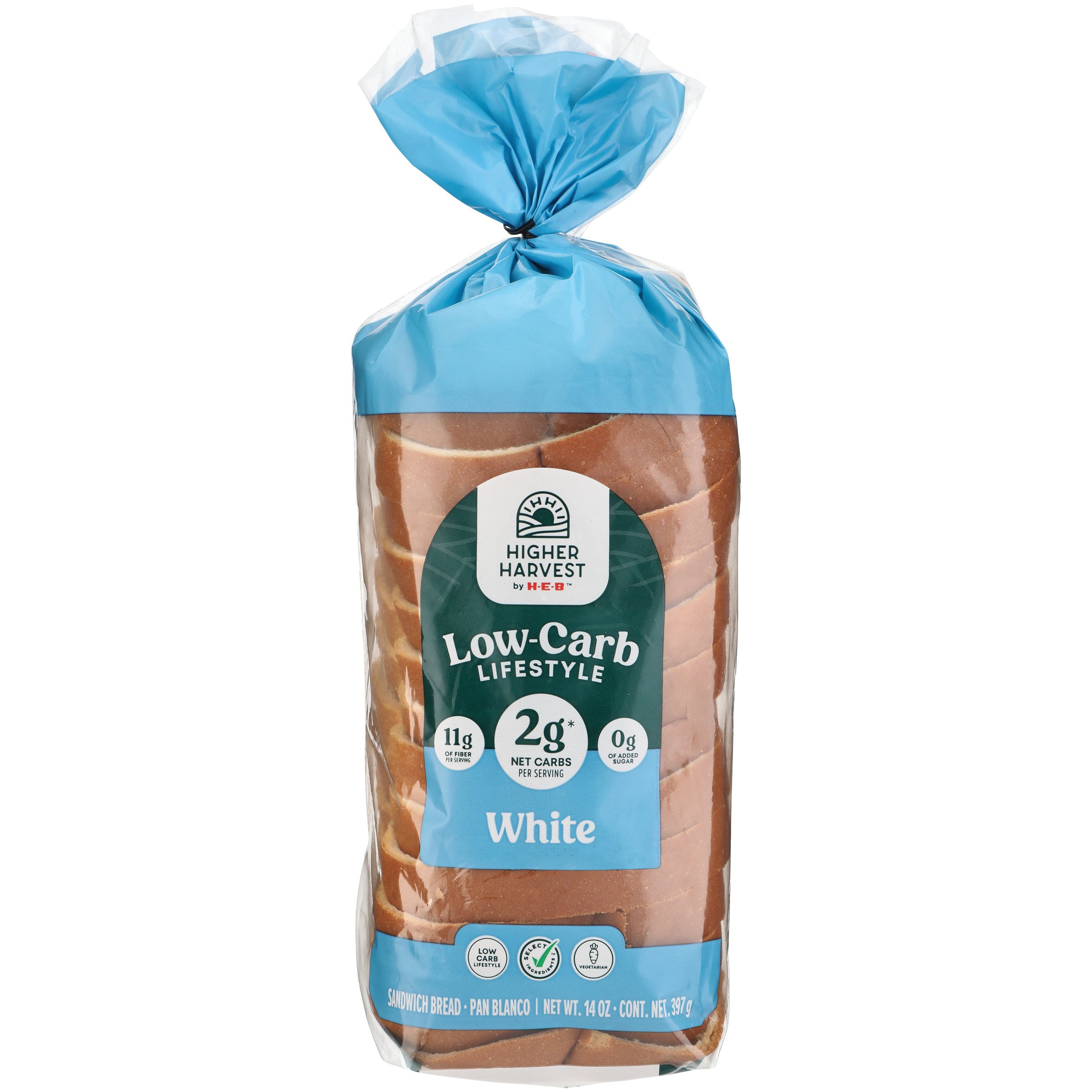 Higher Harvest by H-E-B Low Carb Lifestyle White Sliced Bread - Shop ...