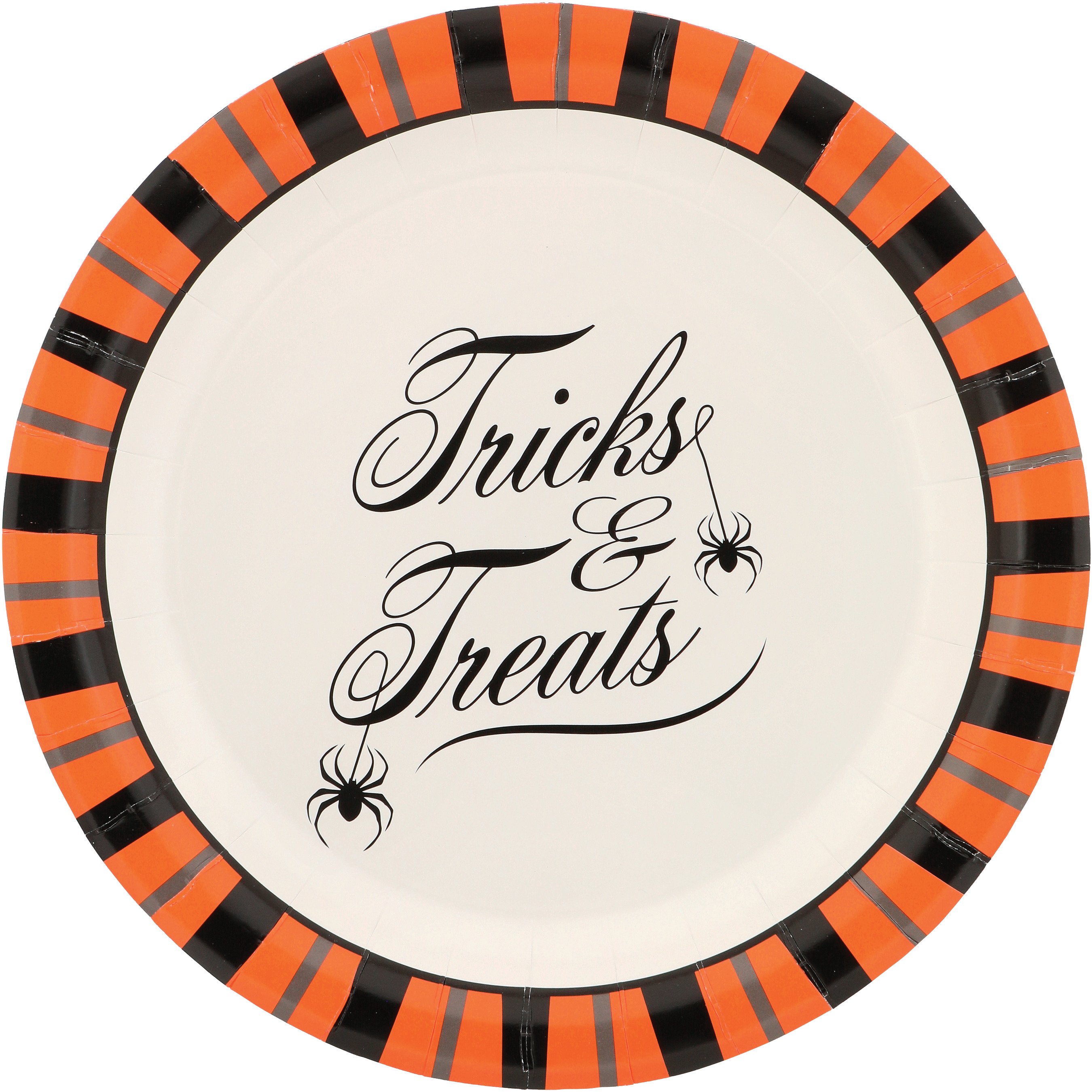 Destination Holiday Tricks & Treats Disposable Halloween Paper Plates ...