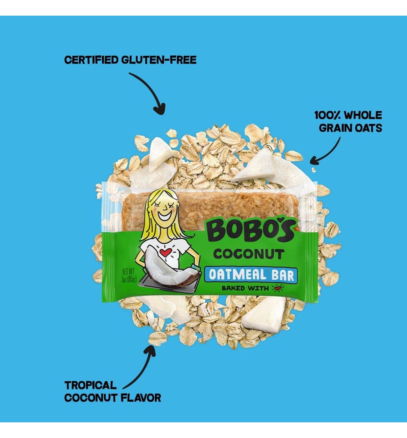 Bobo's Oatmeal Bars - Coconut - Shop Granola & snack bars at H-E-B