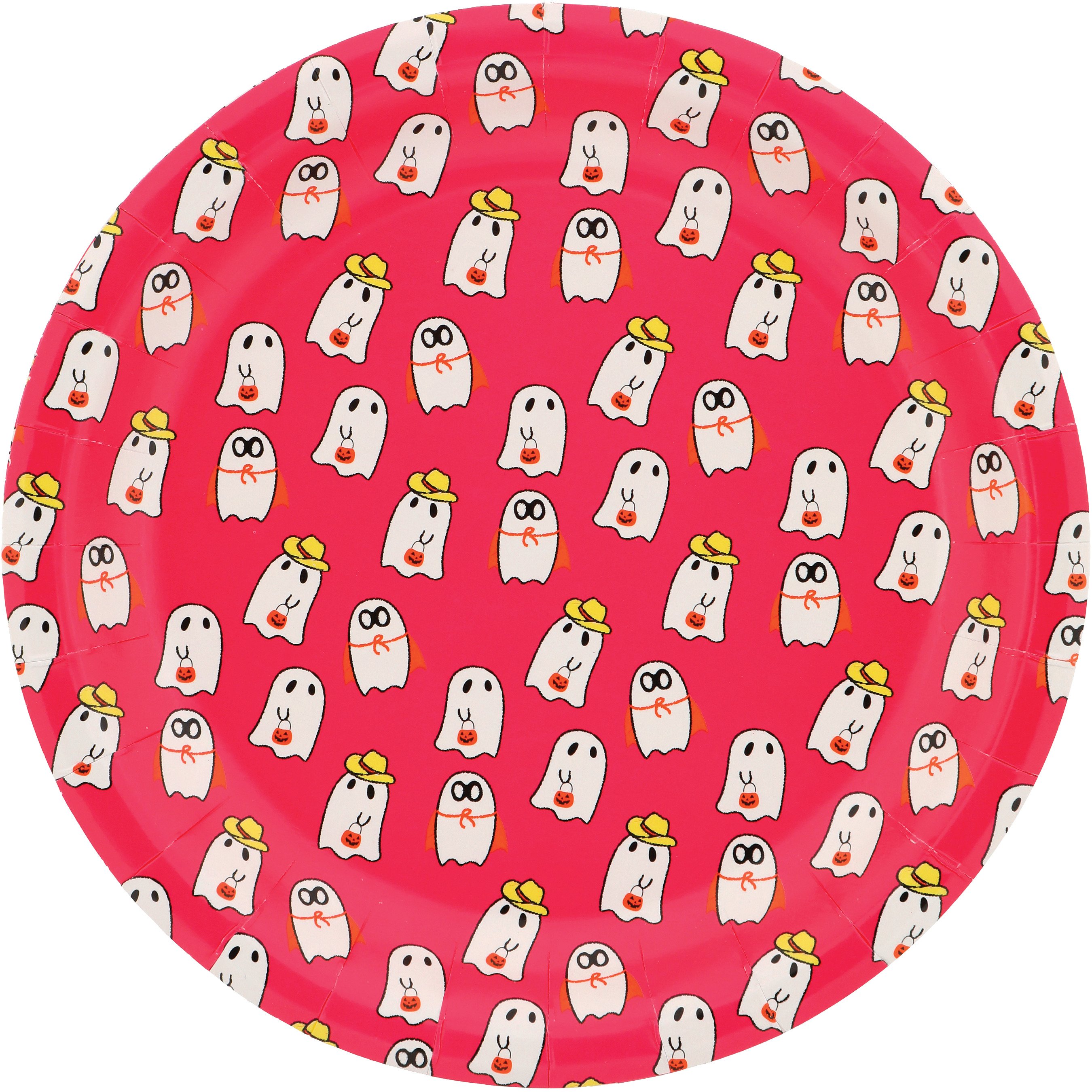 Destination Holiday Costume Ghosts Disposable Halloween Paper Plates, 7 ...