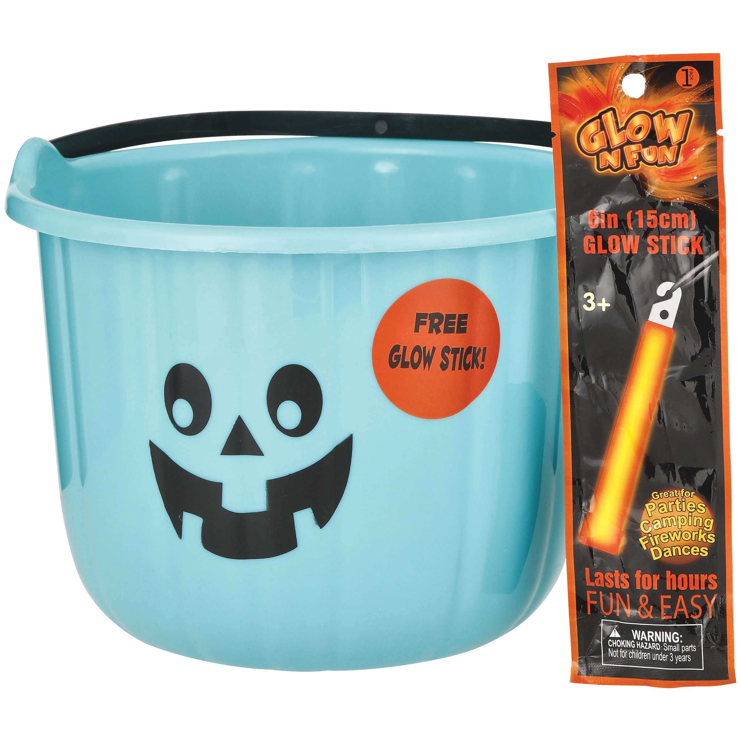 Ningbo Merry Art Glow Tech Halloween Pumpkin Pail with Glow Stick ...
