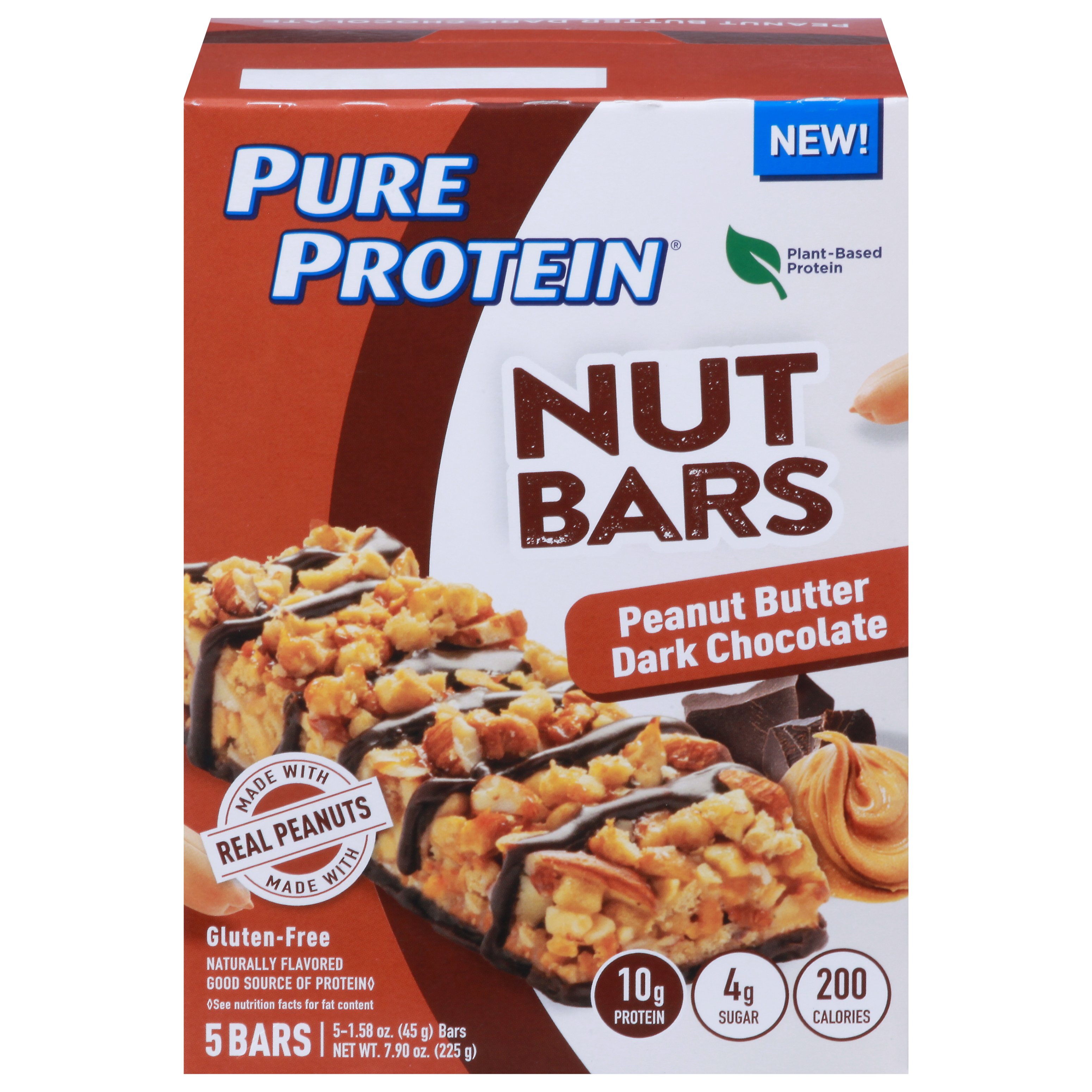 Pure Protein 10g Protein Nut Bars - Peanut Butter Dark Chocolate - Shop ...