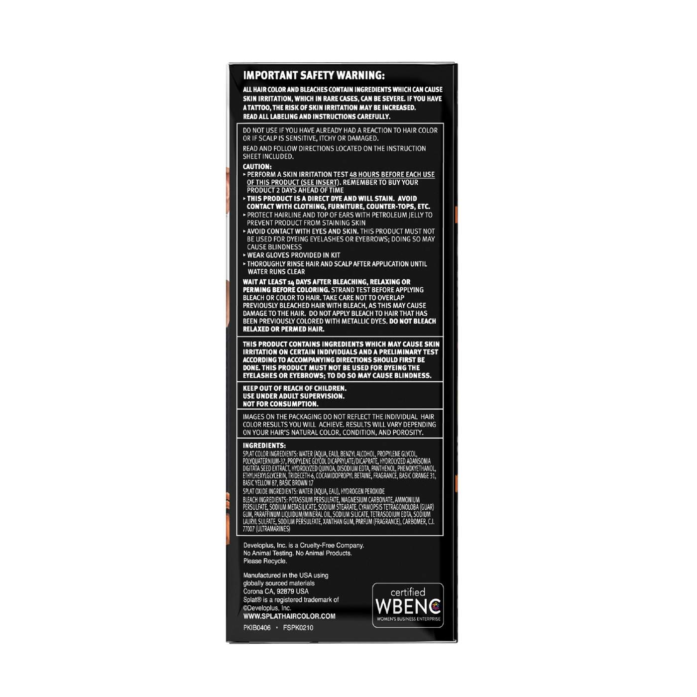 Splat Rebellious Colors - Spicy Copper - Shop Hair Color at H-E-B