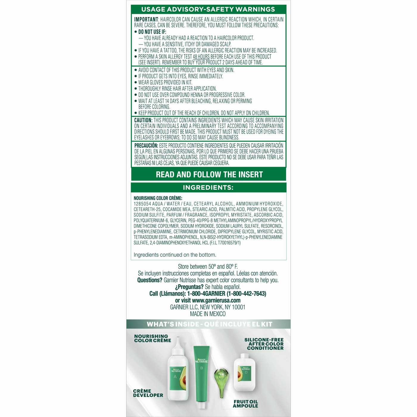 Garnier Nutrisse Ultra Crème Permanent Hair Color - 811 Medium Extra ...