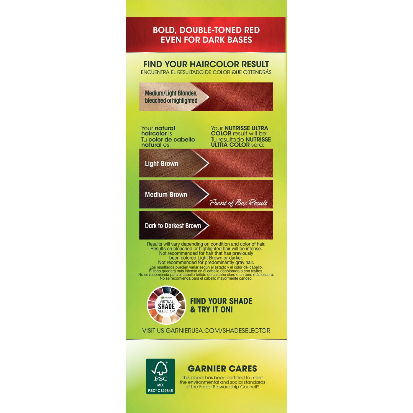 Garnier Nutrisse Ultra Color Permanent Hair Color Creme - RC1 ...