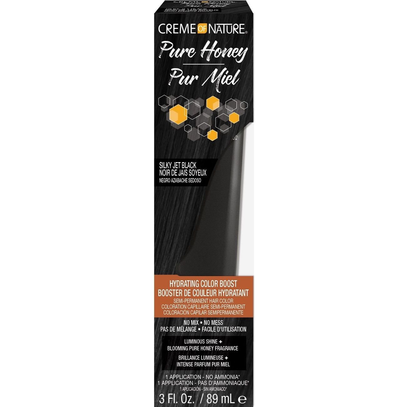 Creme of Nature Pure Honey Hydrating Color Boost - Silky Black Jet ...