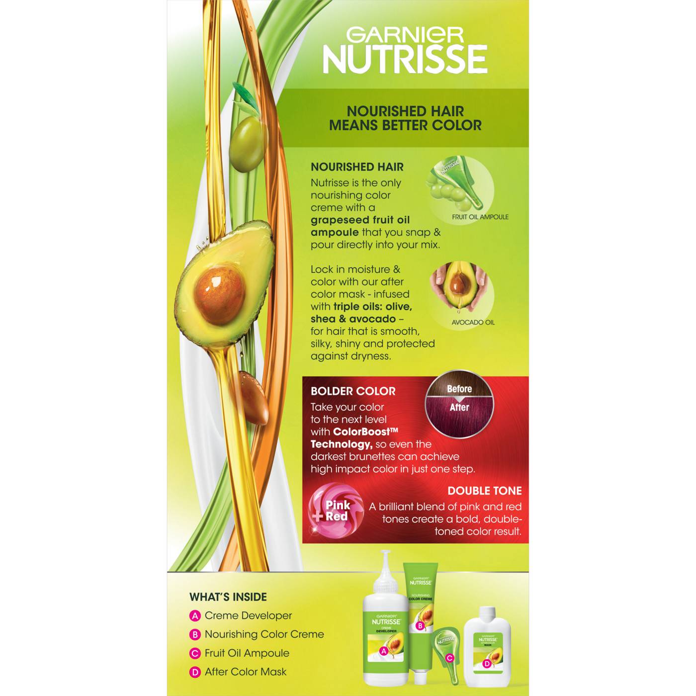 Garnier Nutrisse Ultra Color Permanent Hair Color Creme - RP1 Cherry ...