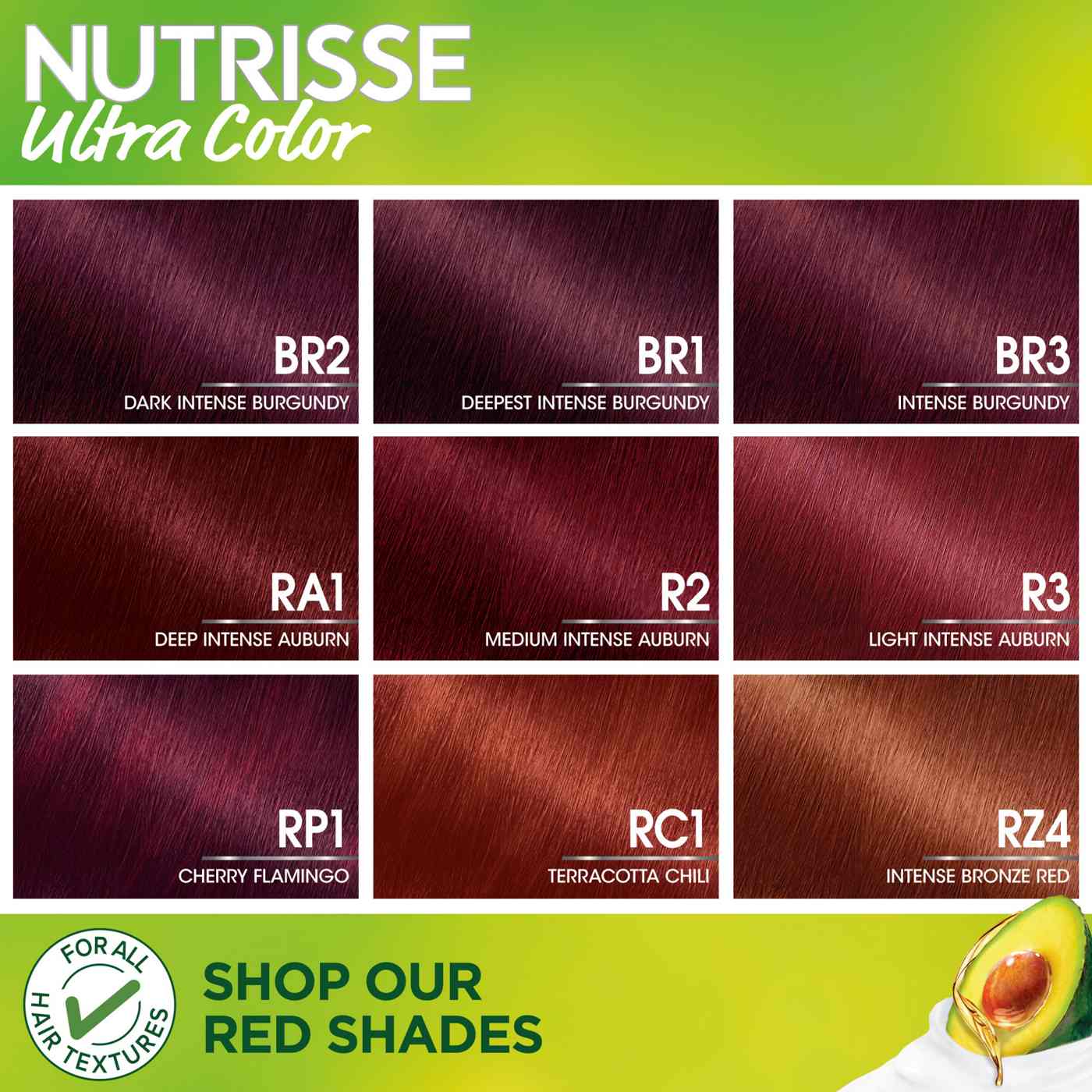 Garnier Nutrisse Ultra Color Permanent Hair Color Creme - RP1 Cherry ...