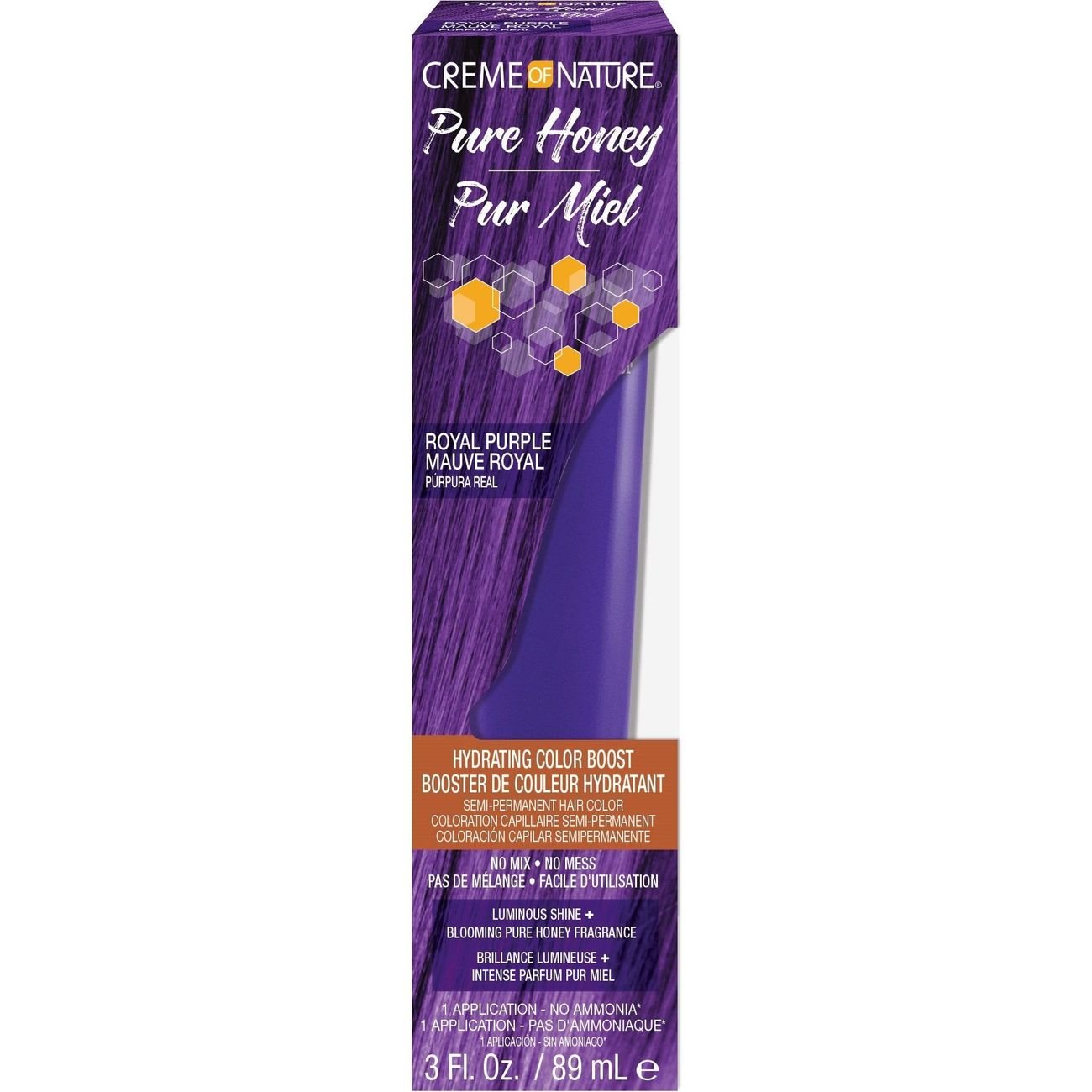 Creme of Nature Pure Honey Hydrating Color Boost Semi-Permanent Hair ...