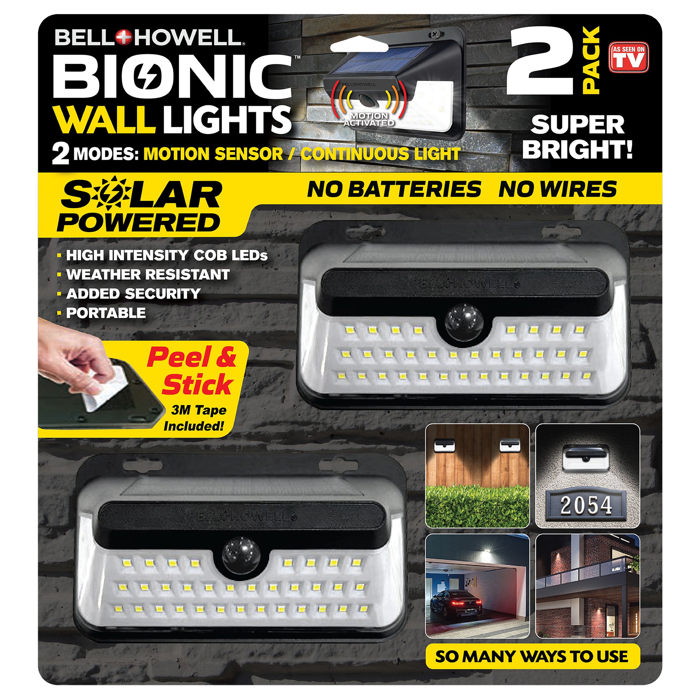 Bell & Howell Bionic Solar Wall Lights with Motion Sensor - Shop Lamps ...