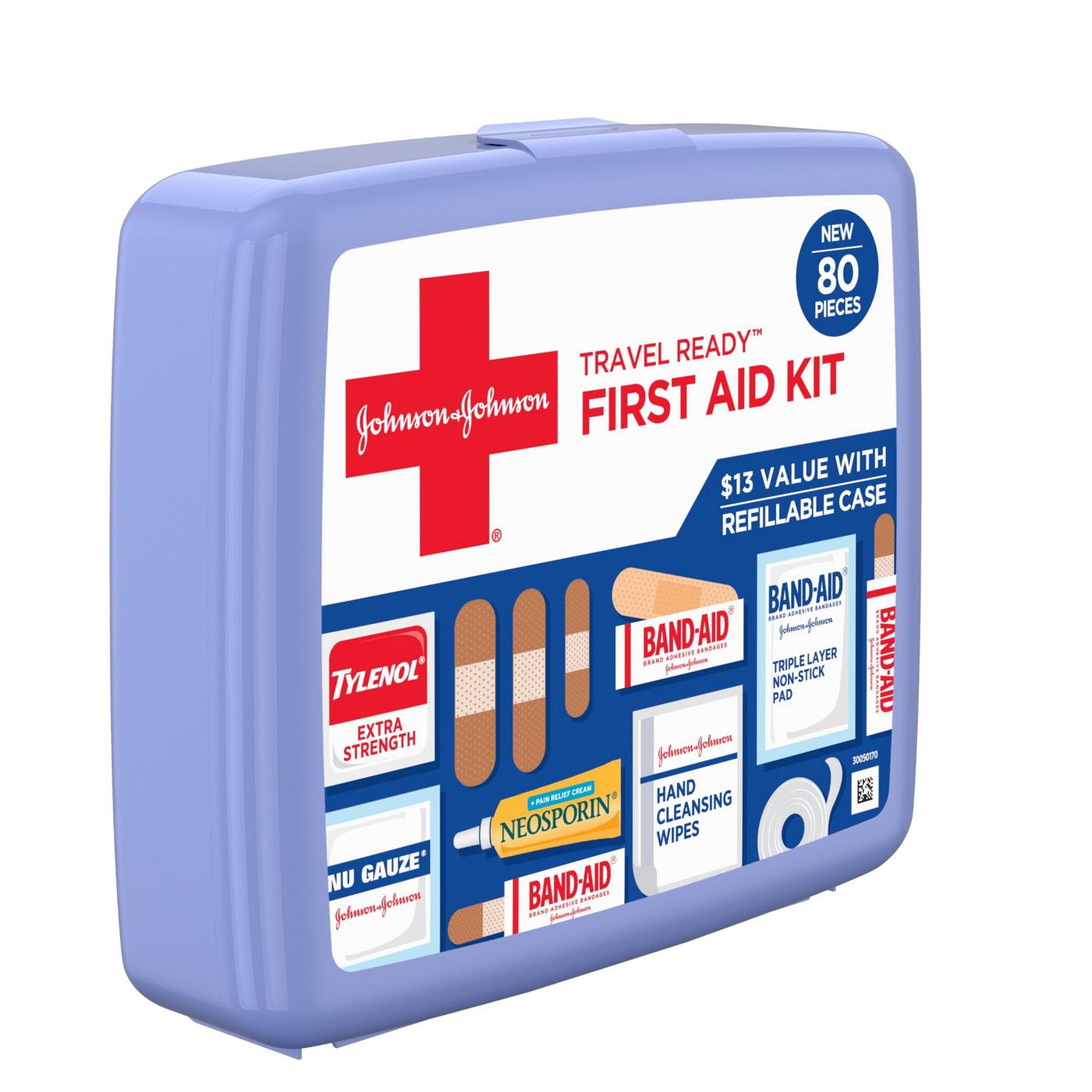 Band Aid Johnson & Johnson Travel Ready First Aid Kit - Shop Kits ...