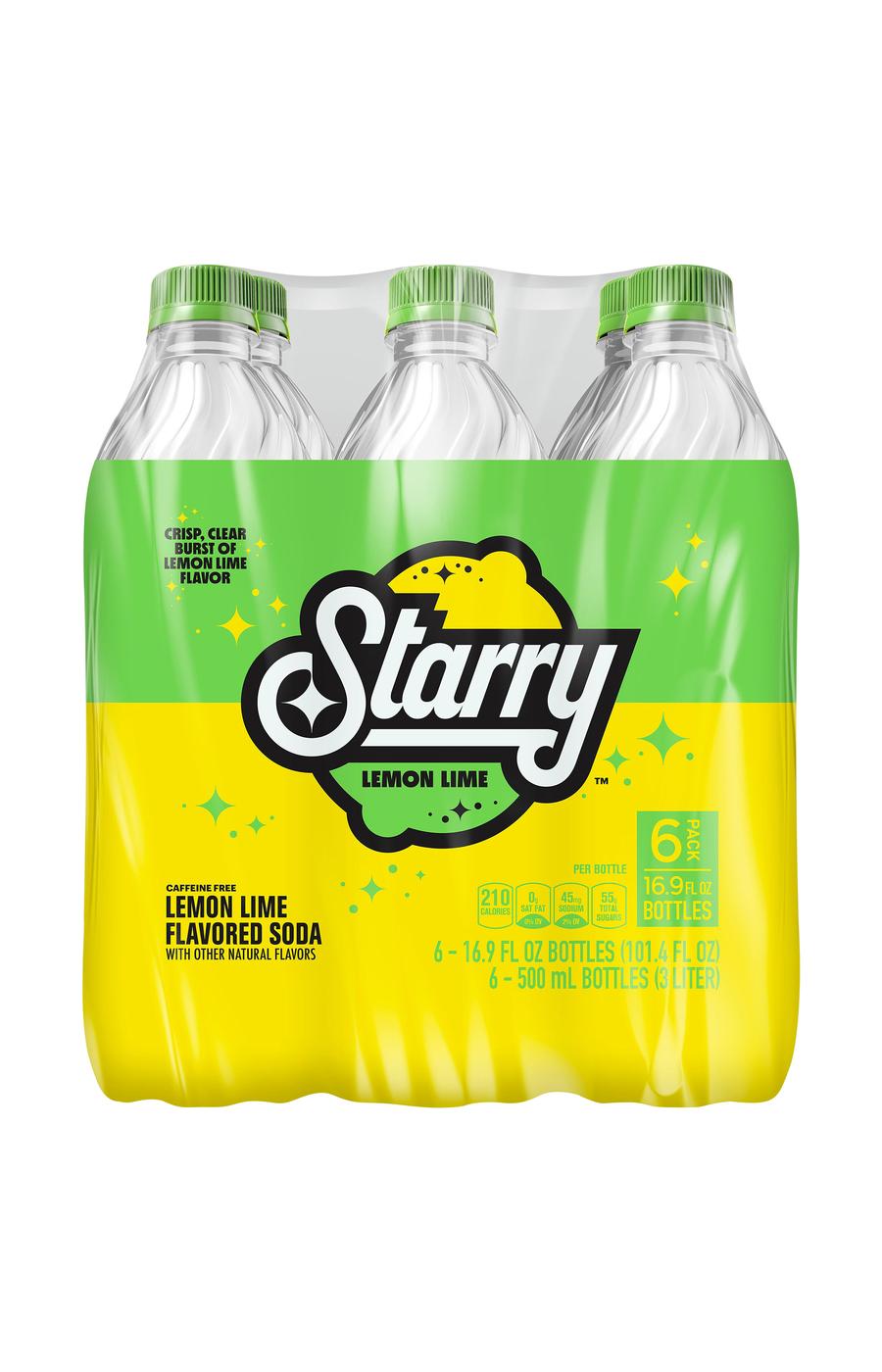 Starry Lemon Lime Soda 16.9 oz Bottles - Shop Soda at H-E-B